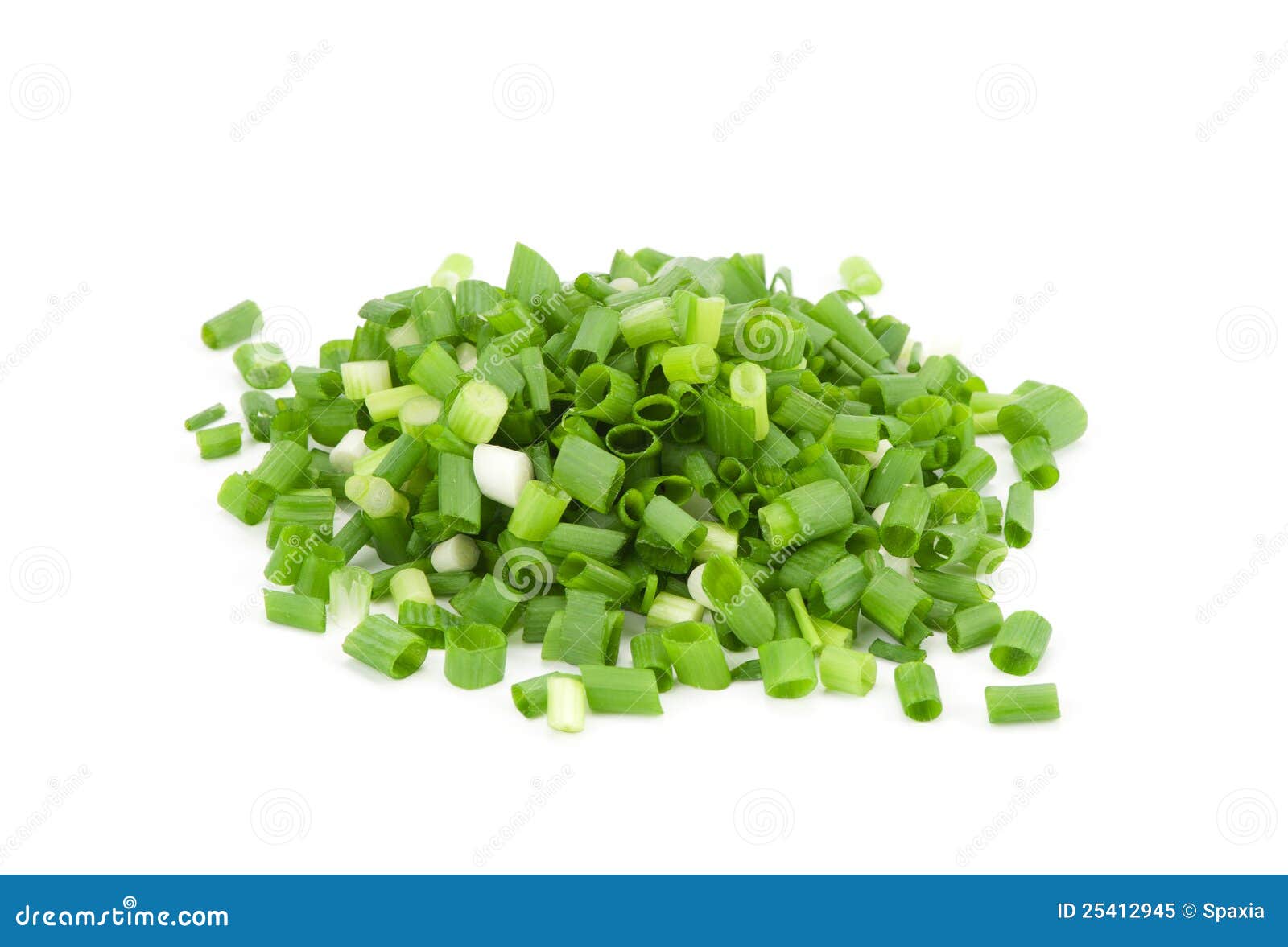 Chopped green onions stock image. Image of herb, white - 25412945