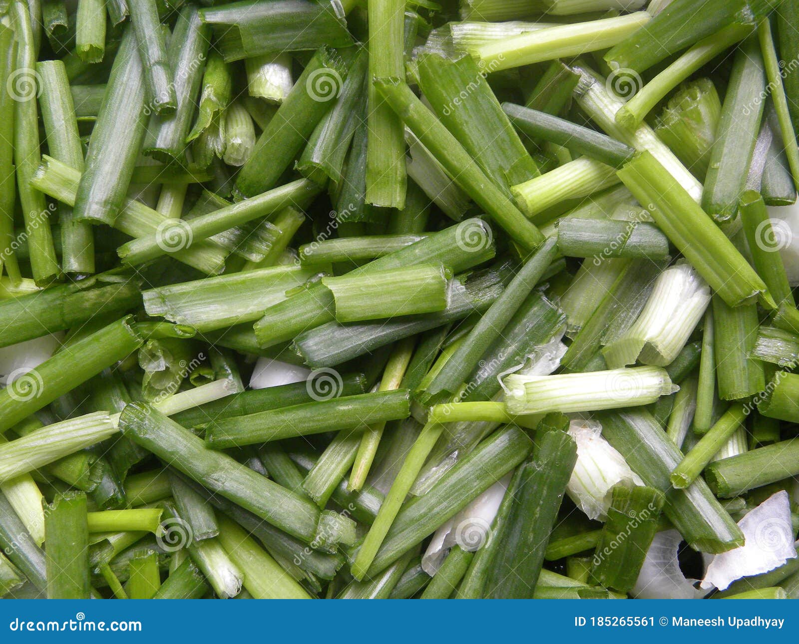 Chopped Scallions In White Bowl VI Stock Photo | CartoonDealer.com ...