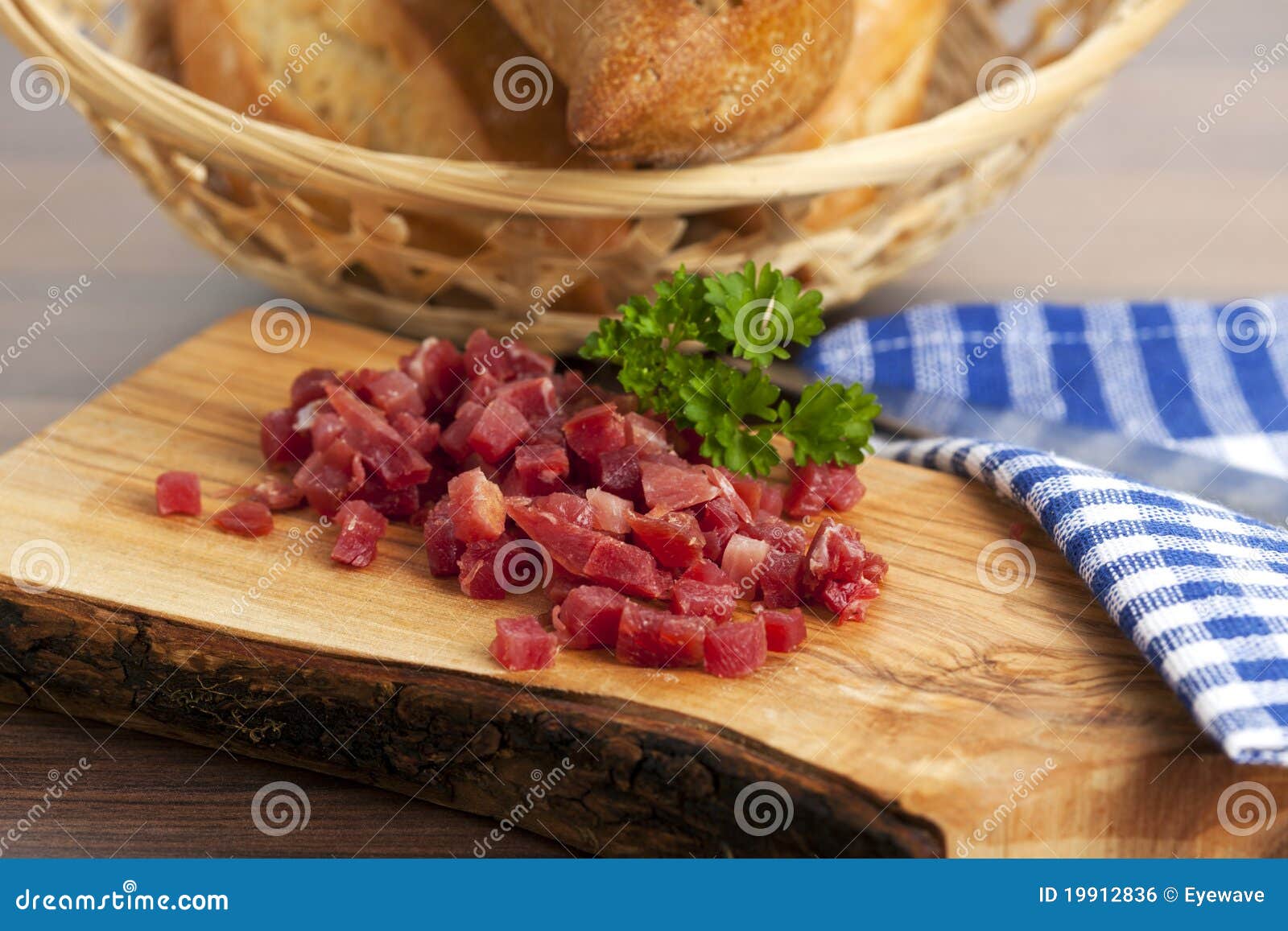 Chopped ham stock photo. Image of chopped, bread, cooking - 19912836