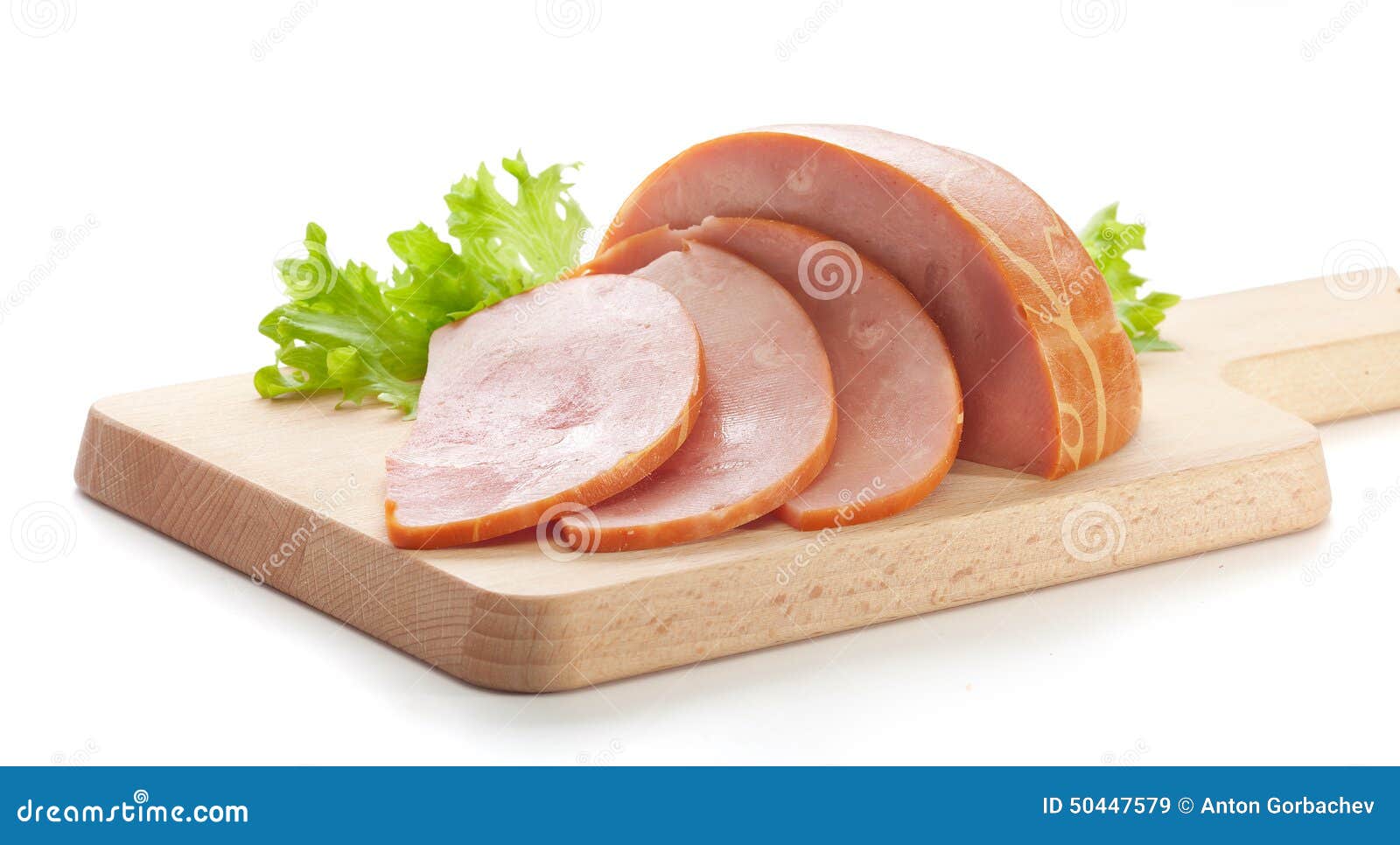 Chopped ham stock image. Image of clipping, isolated - 50447579