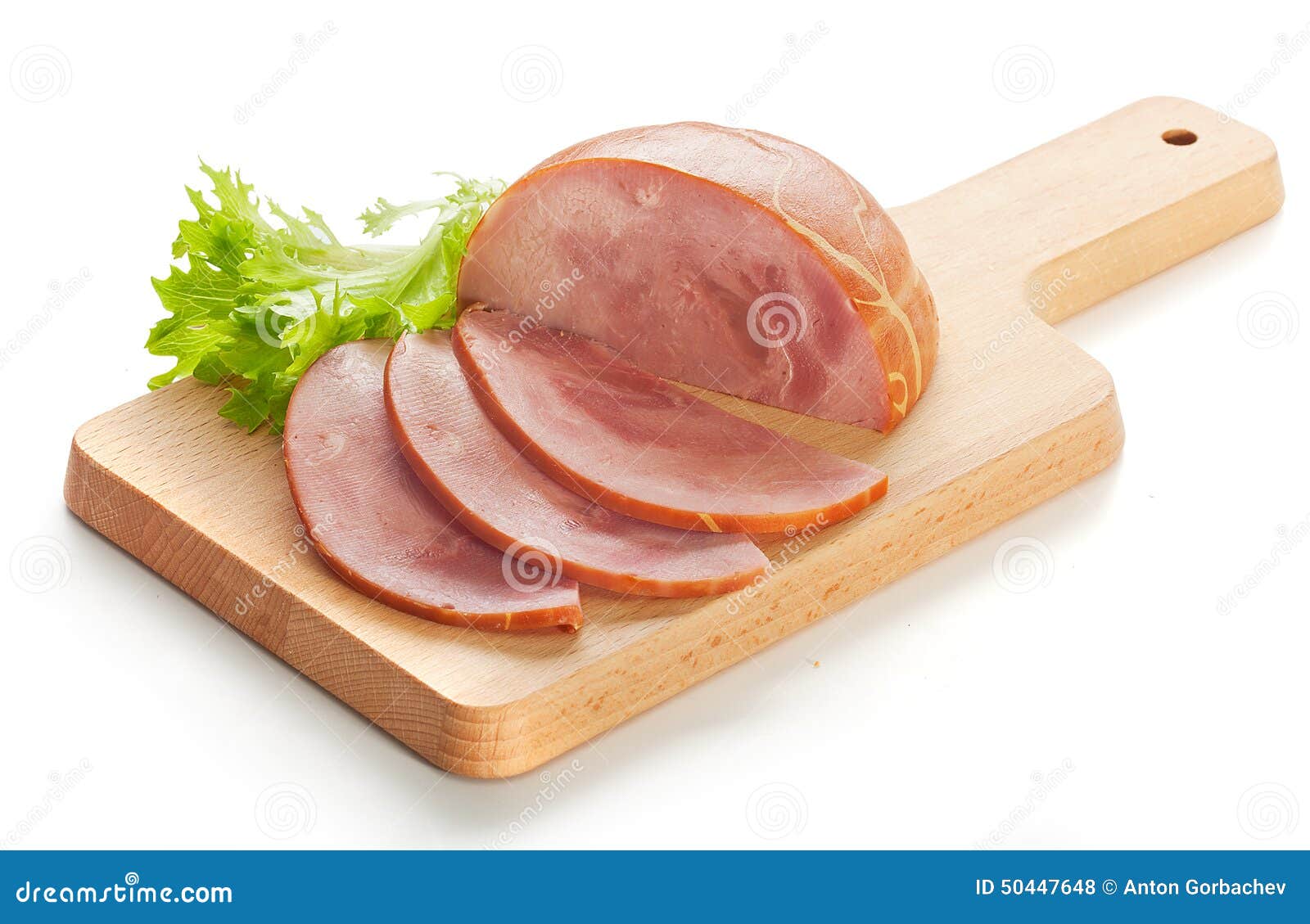 Chopped ham stock photo. Image of clipping, wooden, cook - 50447648