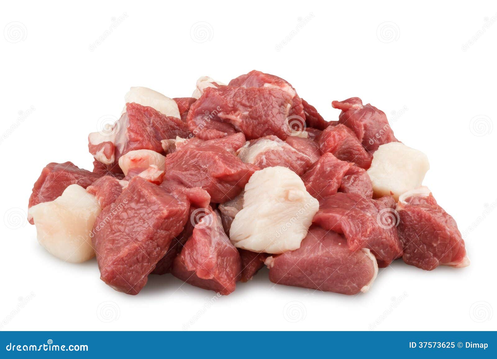 Raw Chopped Lamb Fillet, Diced Tenderloin Or Cubed Mutton Sirloin Meat ...