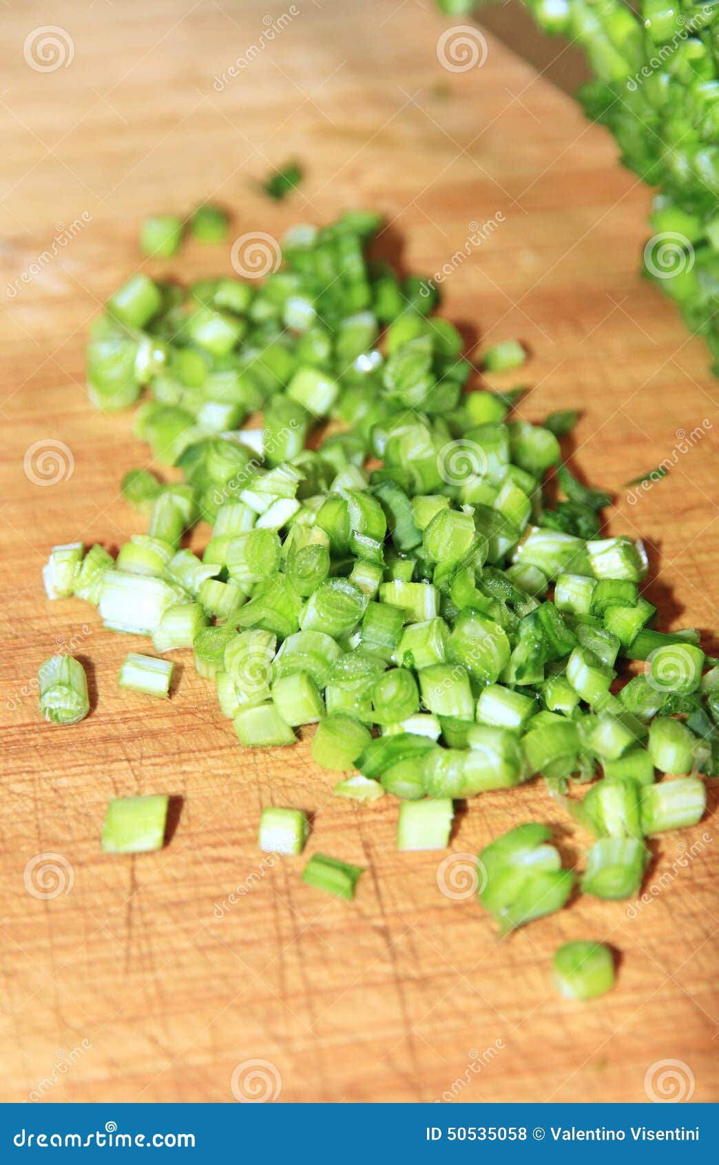 Chopped Leeks stock photo. Image of cooking, cuisine - 50535058