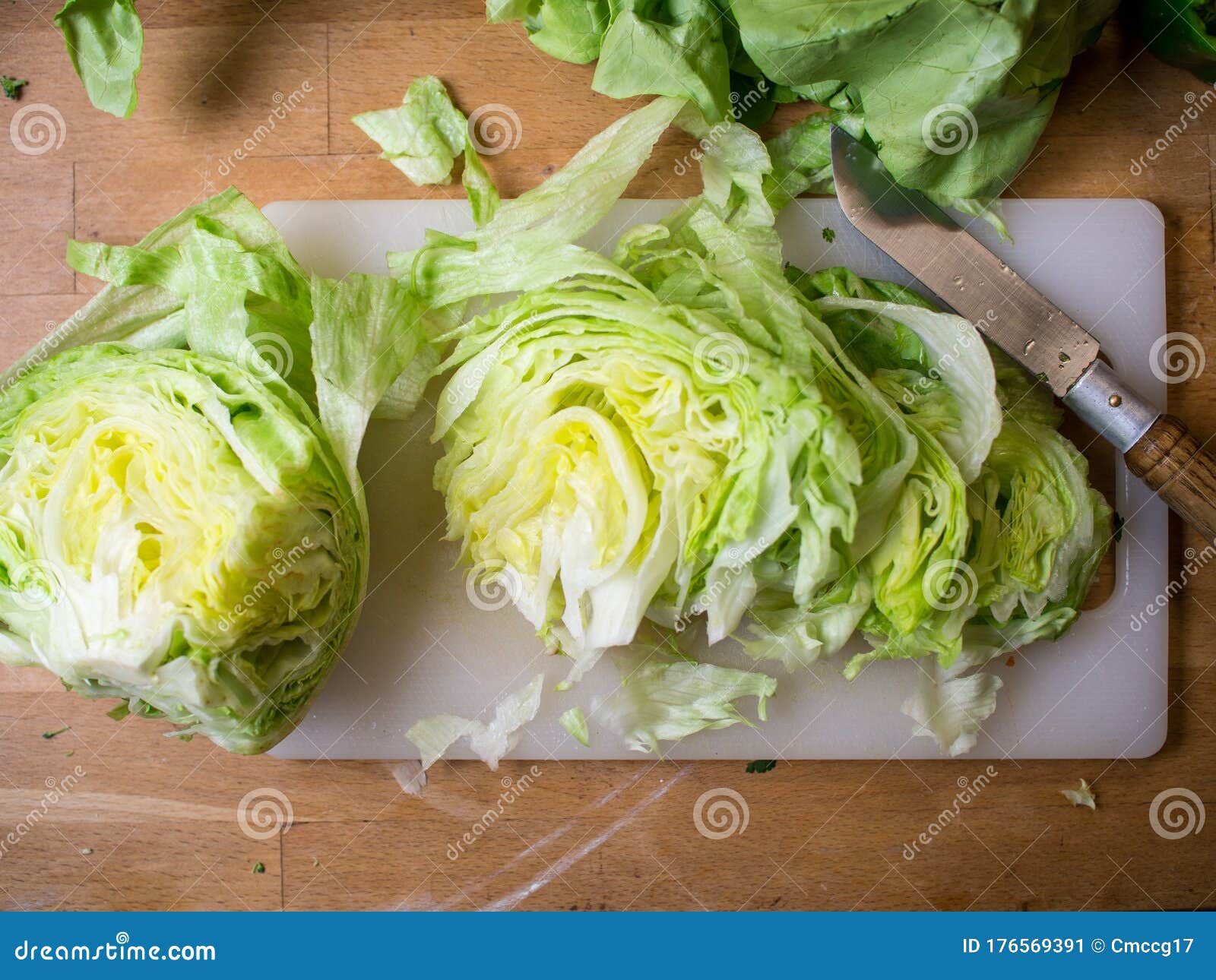 Chopped lettuce stock image. Image of freshness, eating - 176569391