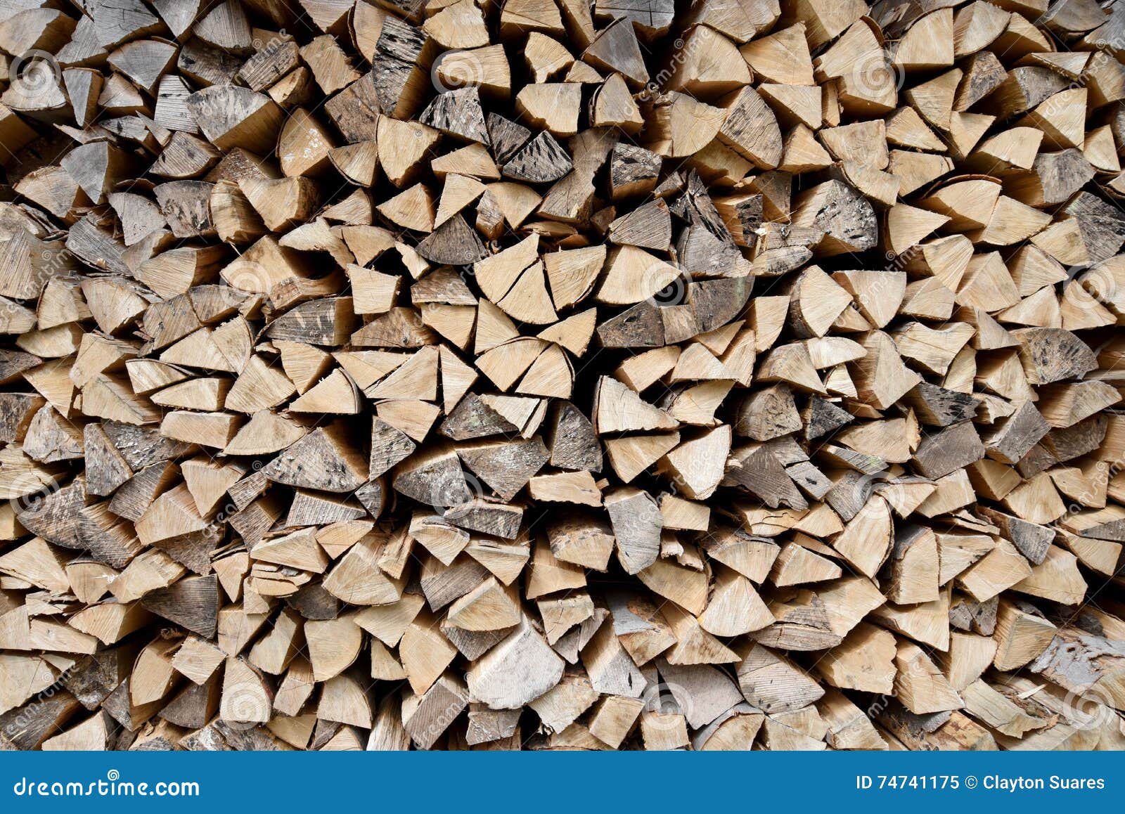 Chopped log pile stock image. Image of pattern, bark - 74741175