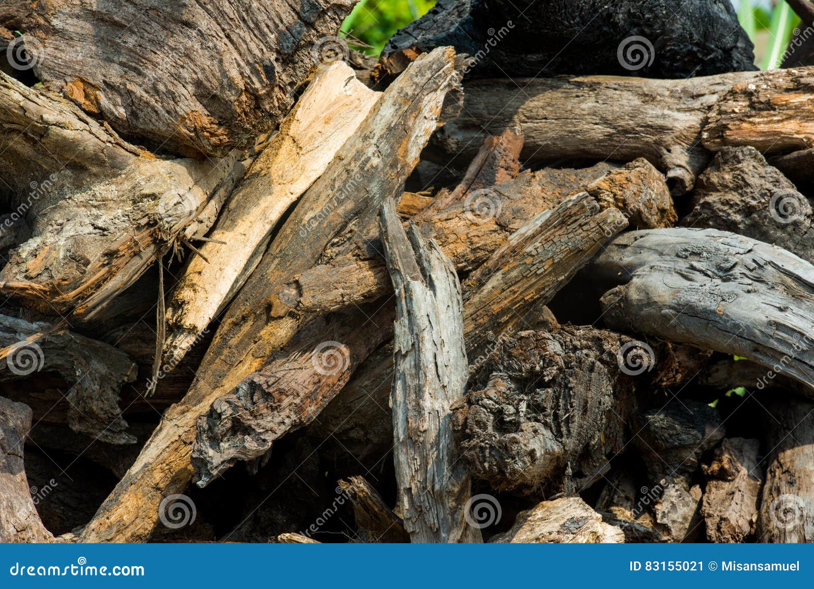 Chopped logs of wood stock image. Image of burn, plank - 83155021