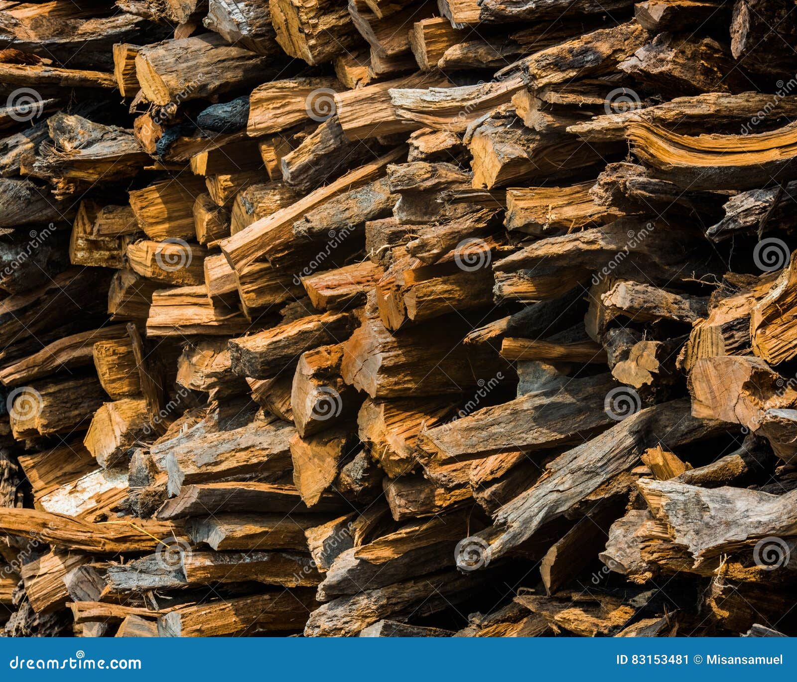 Chopped logs of wood stock image. Image of energy, deforestation - 83153481
