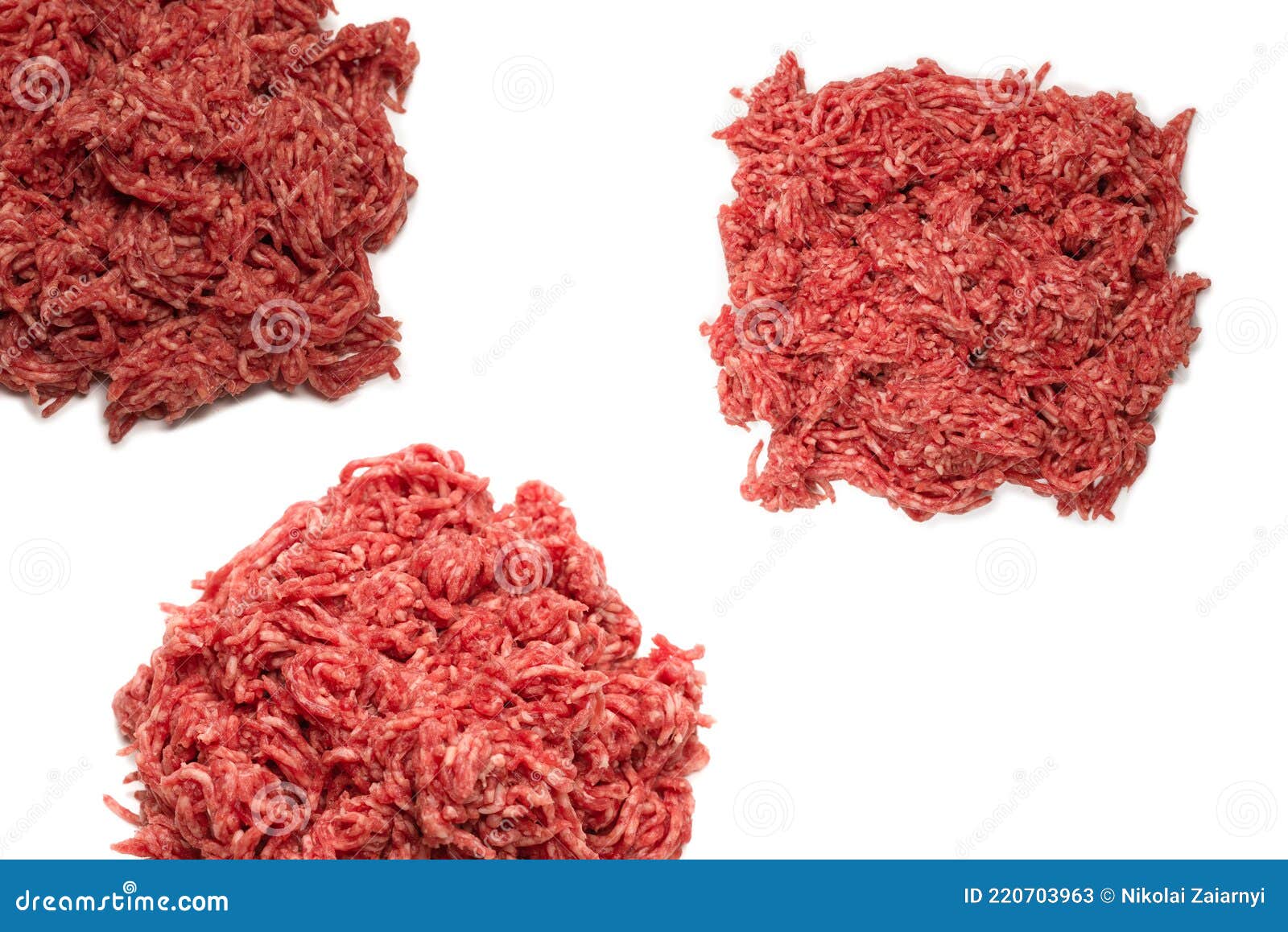 Chopped Meat Background. Top View Stock Image - Image of isolated ...