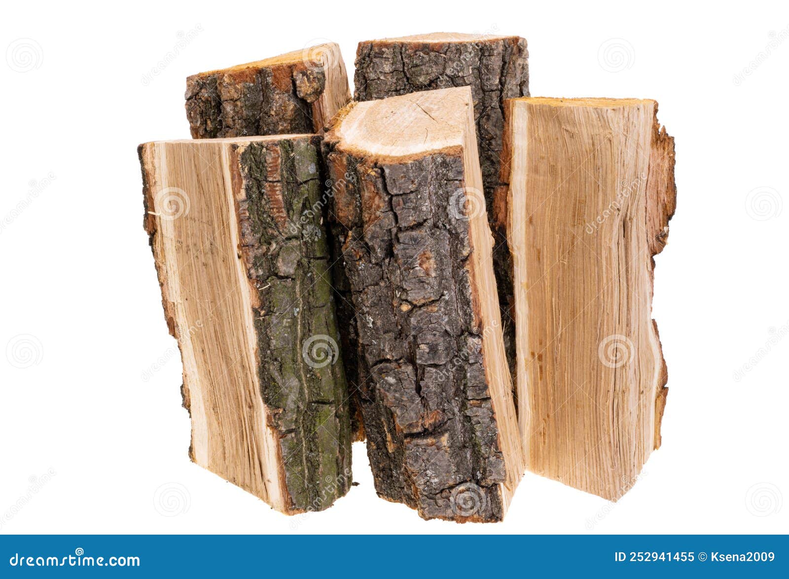 Chopped Oak Firewood Isolated Stock Image - Image of drying, softwood ...