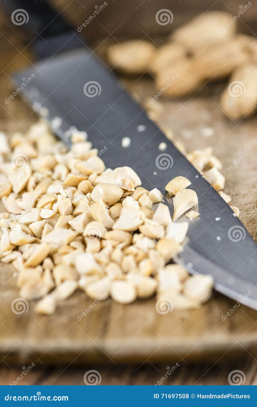 Chopped Peanuts (close-up Shot; Selective Focus) Stock Photo - Image of ...