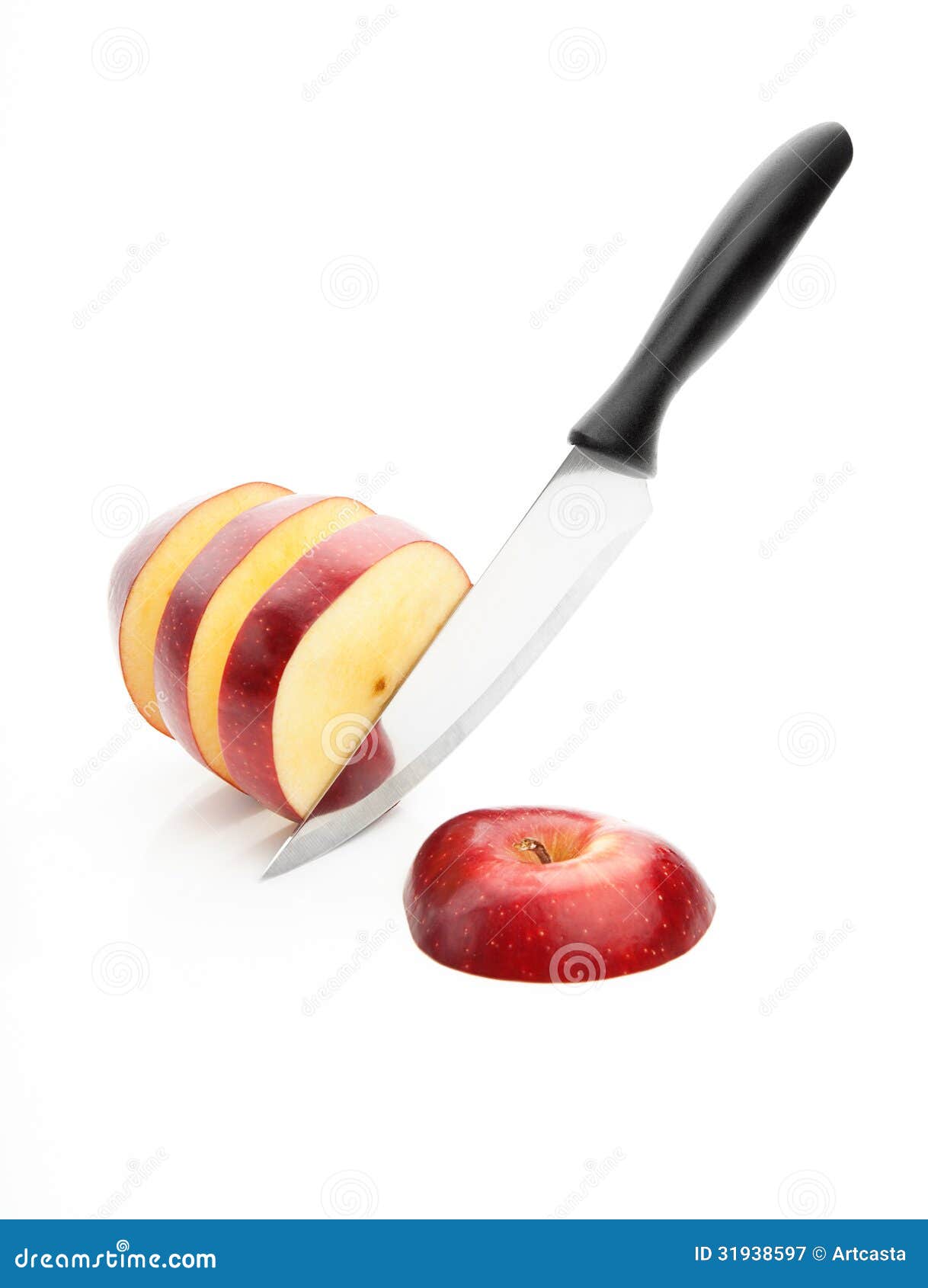 Chopped red apple stock image. Image of health, apple - 31938597
