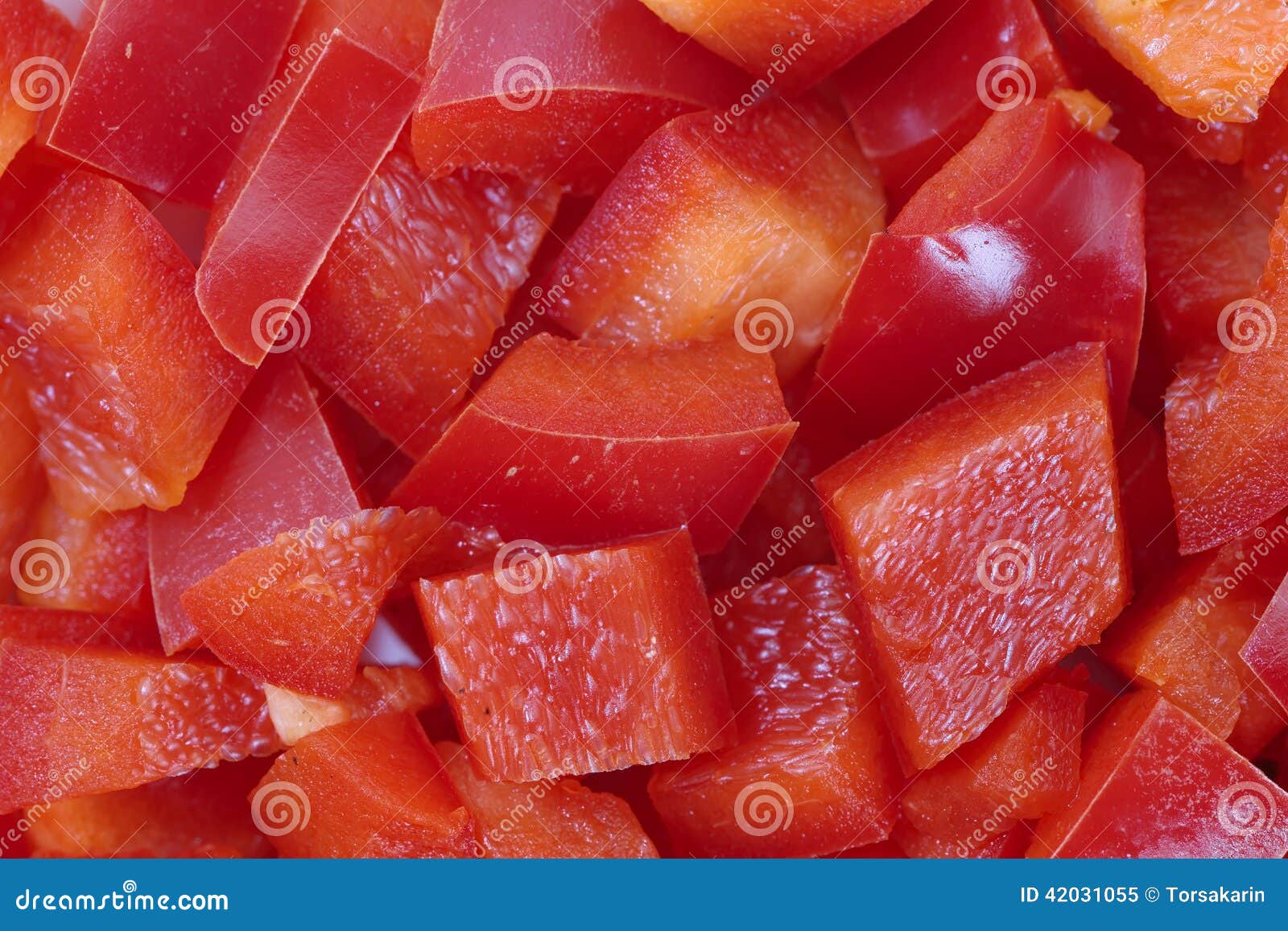 Chopped red Bell Pepper stock image. Image of bell, yellow - 42031055