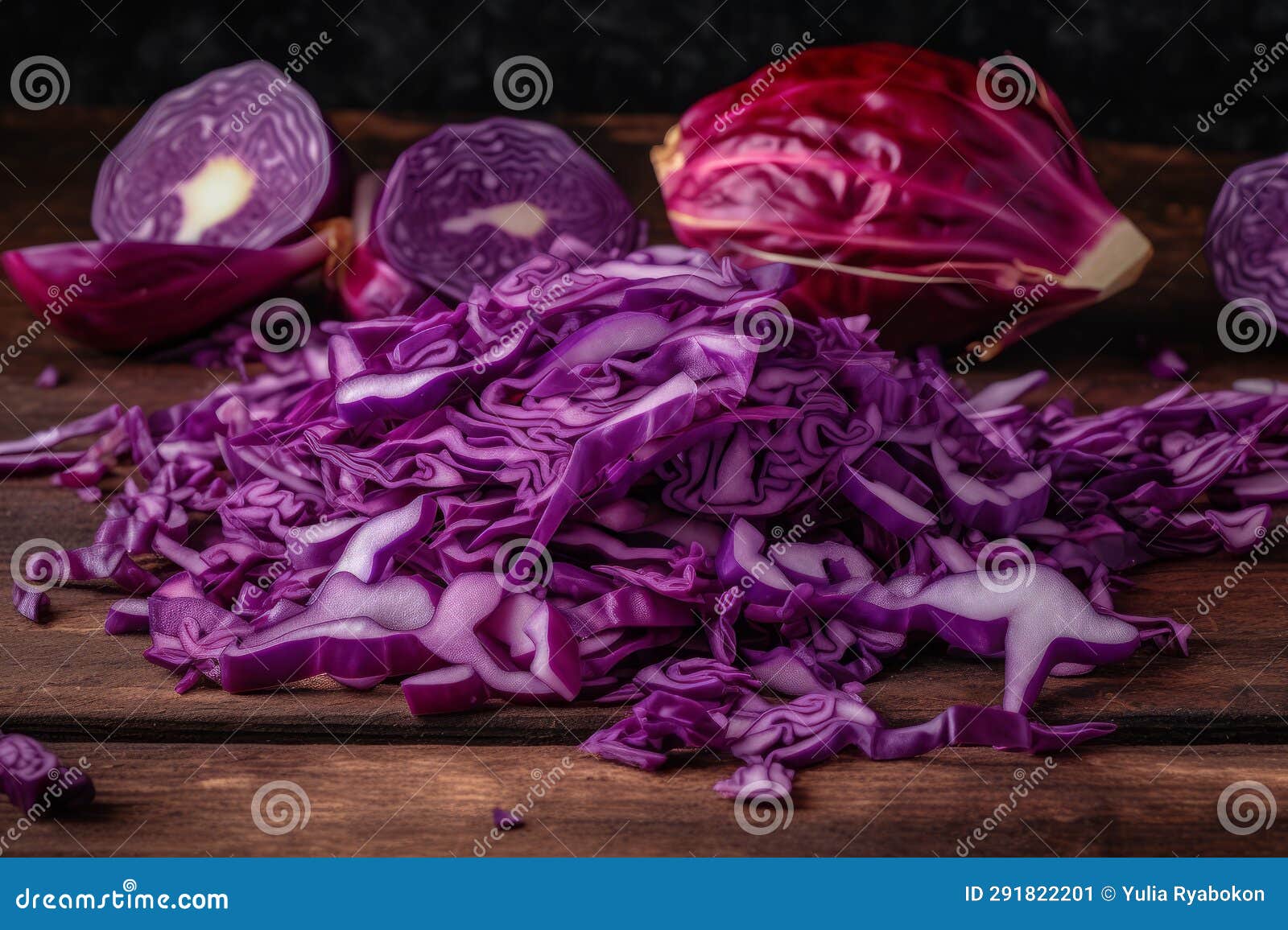 Chopped Red Cabbage Slice. Generate Ai Stock Image - Image of healthy ...