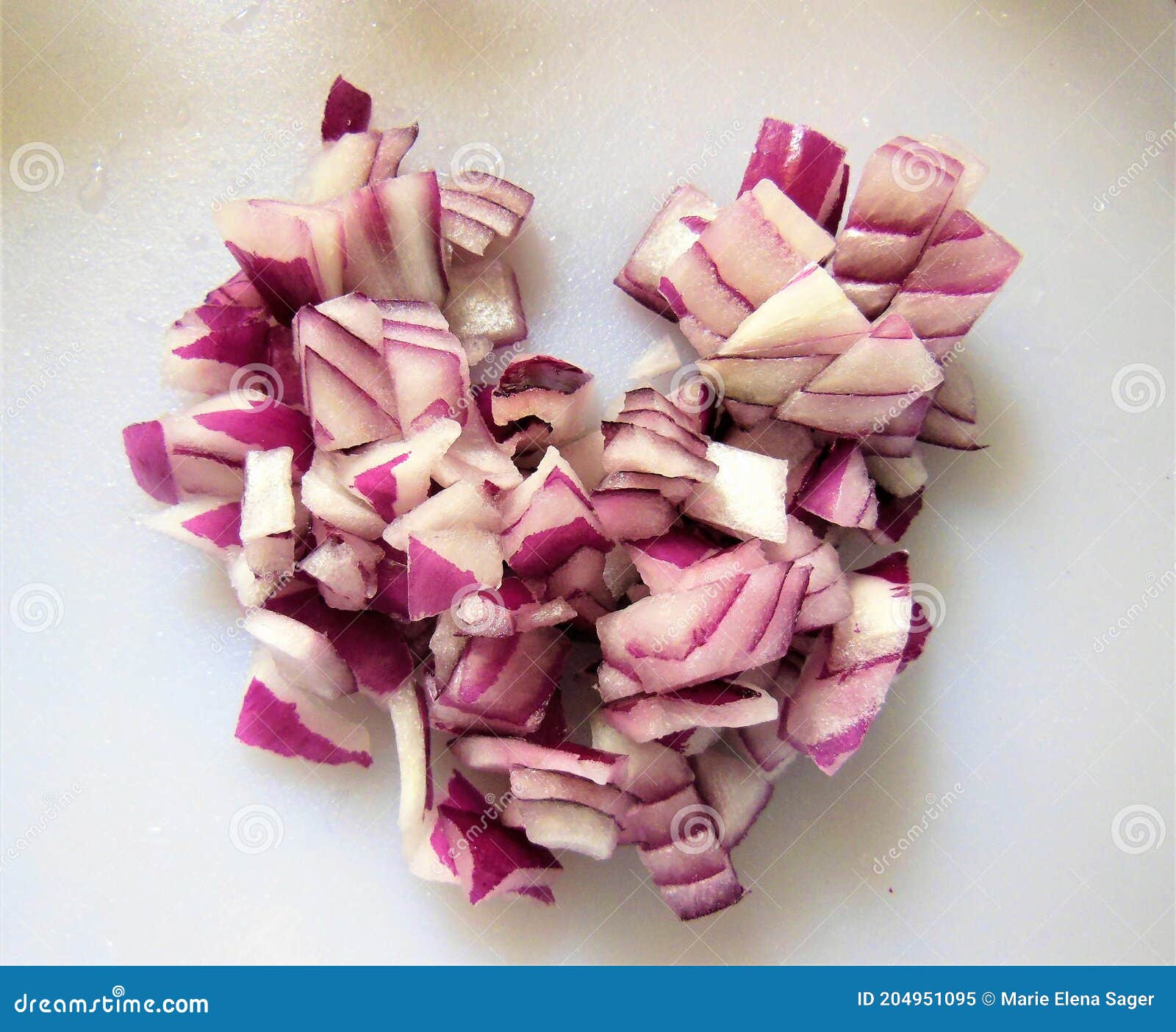 Chopped Red Onion stock image. Image of cuisine, food - 204951095