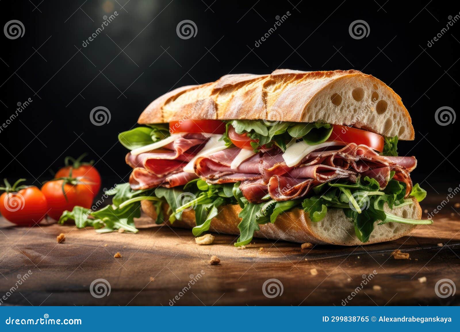 The Chopped Sandwich or Italian Chopped Sandwich Stock Illustration ...