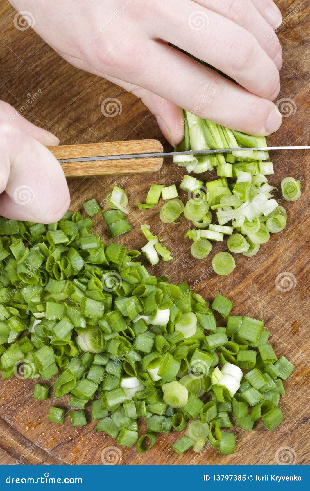 Chopped scallions stock image. Image of color, ingredient - 13797385