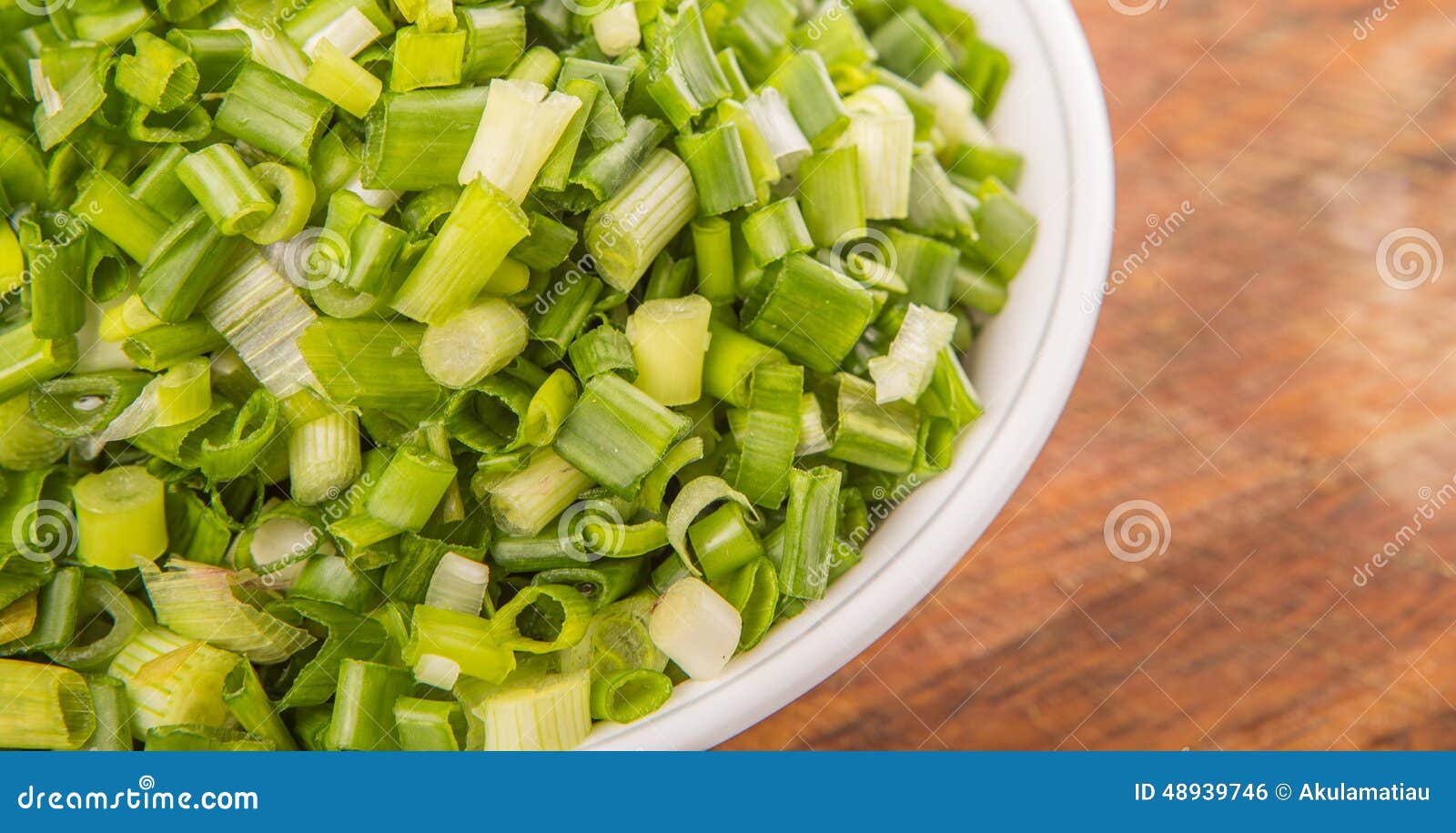Chopped Scallions Close Up View III Stock Photo - Image of garnish ...