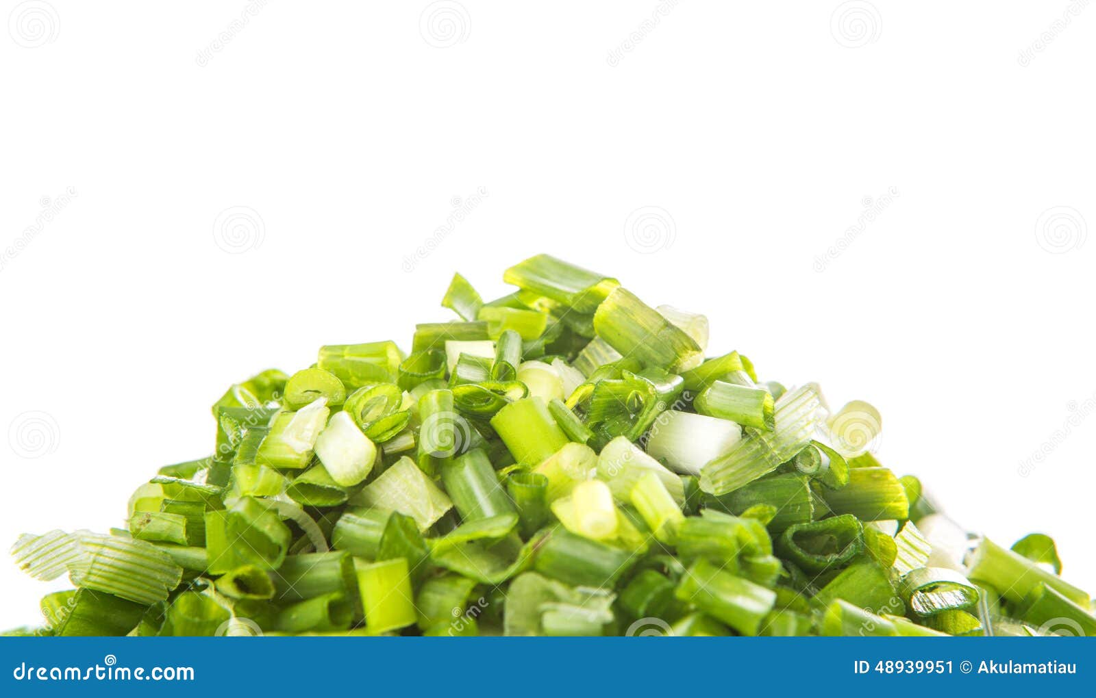 Chopped Scallions Close Up View IX Stock Image - Image of green ...