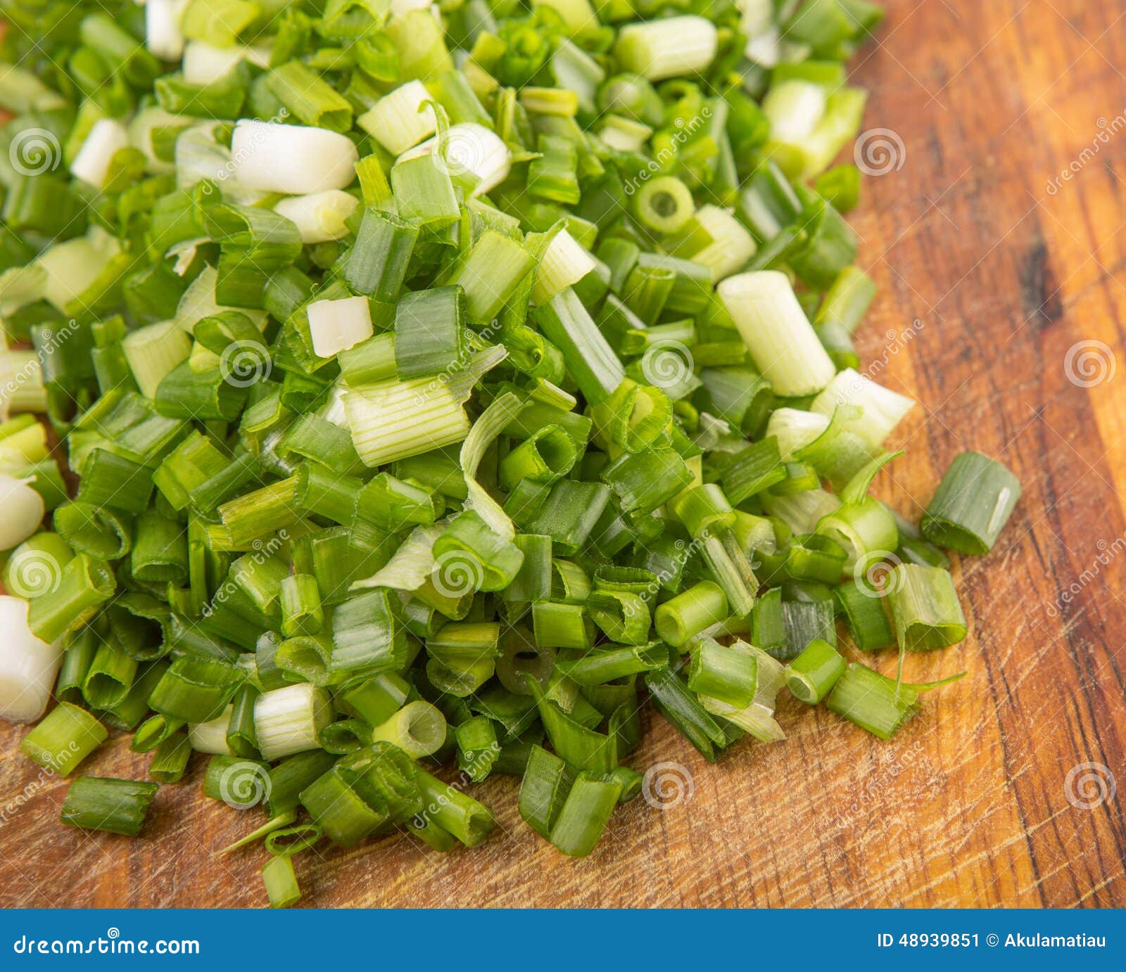Chopped Scallions Close Up View V Stock Image - Image of ingredient ...