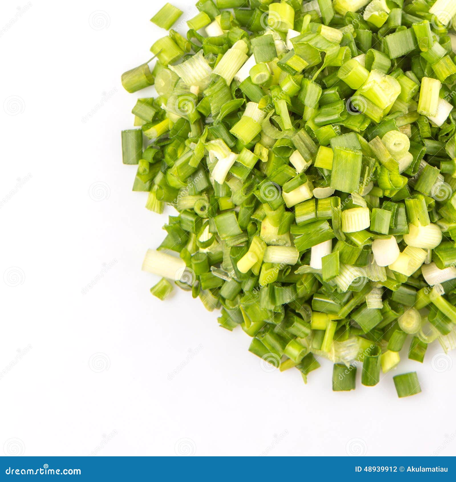 Chopped Scallions Close Up View VII Stock Photo - Image of fresh, herb ...