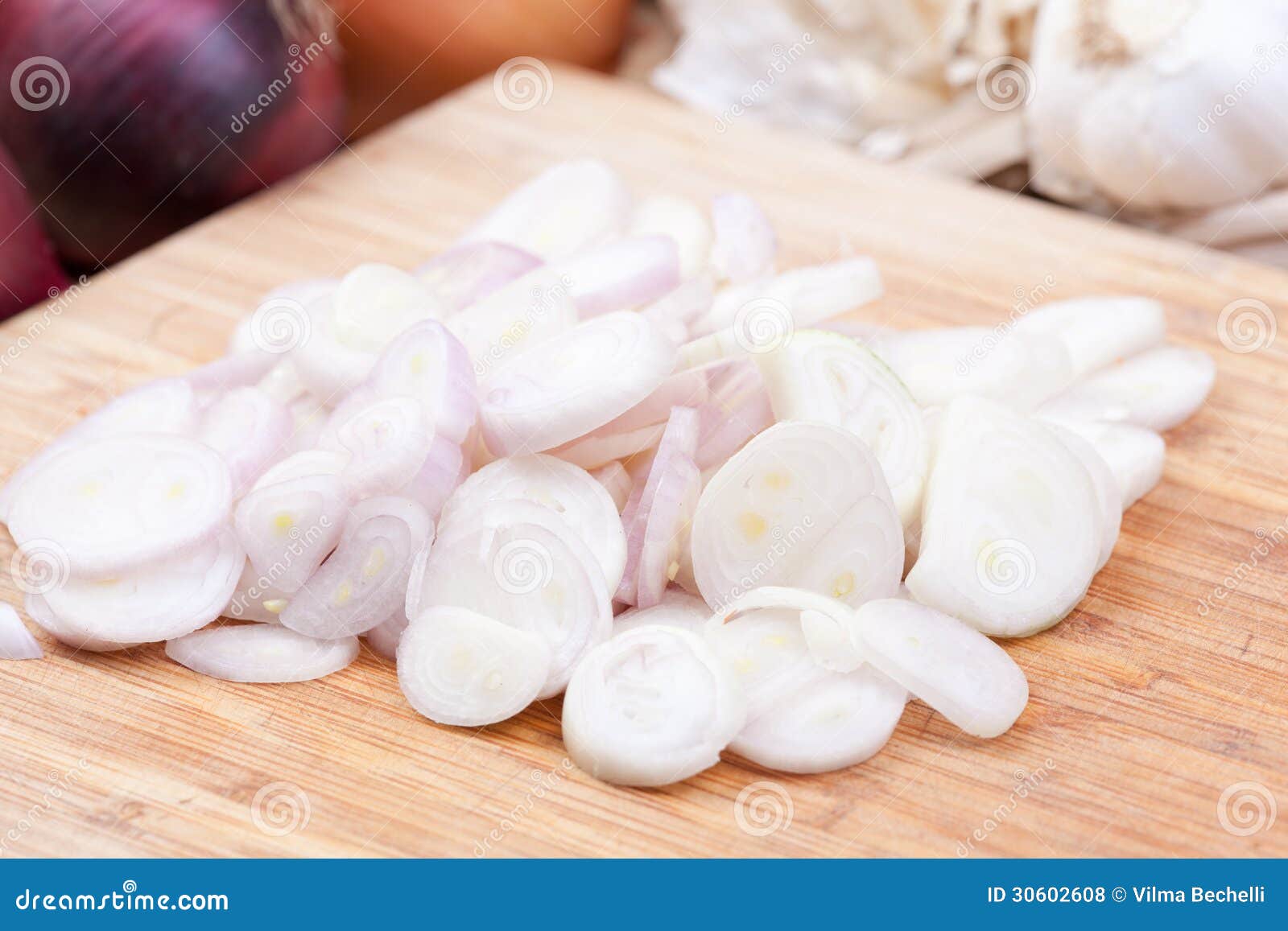 Chopped shallots stock photo. Image of food, vegetable - 30602608