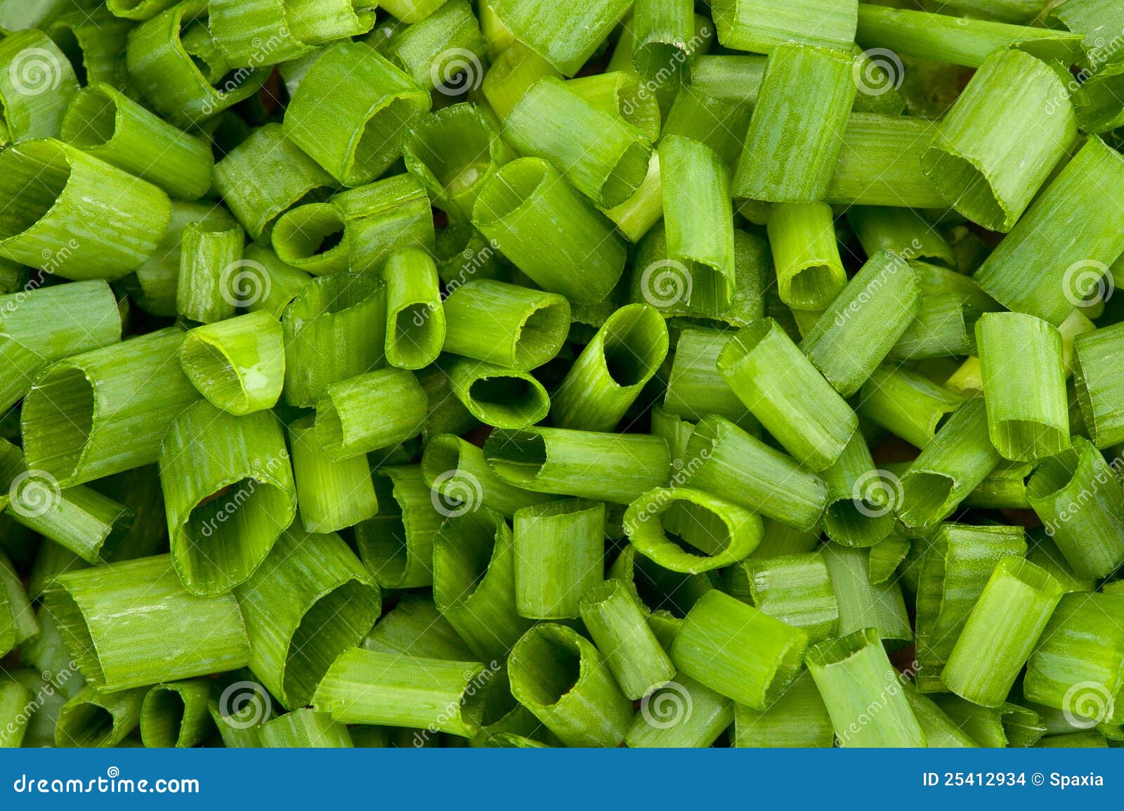 Chopped spring onions stock photo. Image of isolated - 25412934