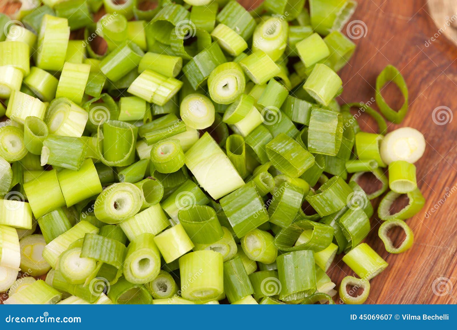 Chopped spring onions stock image. Image of objects, spring - 45069607