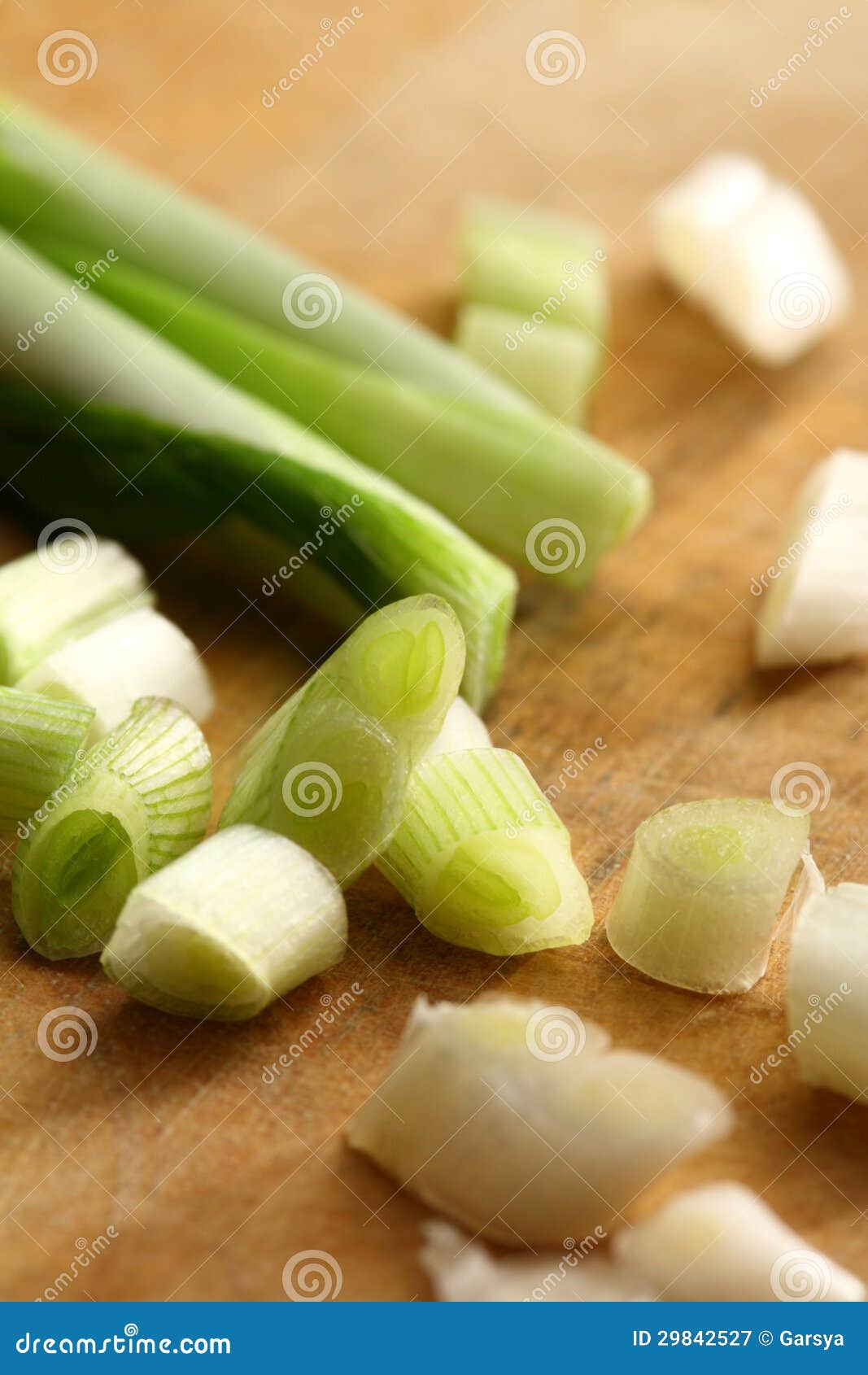Chopped spring onions stock image. Image of fresh, spring - 29842527