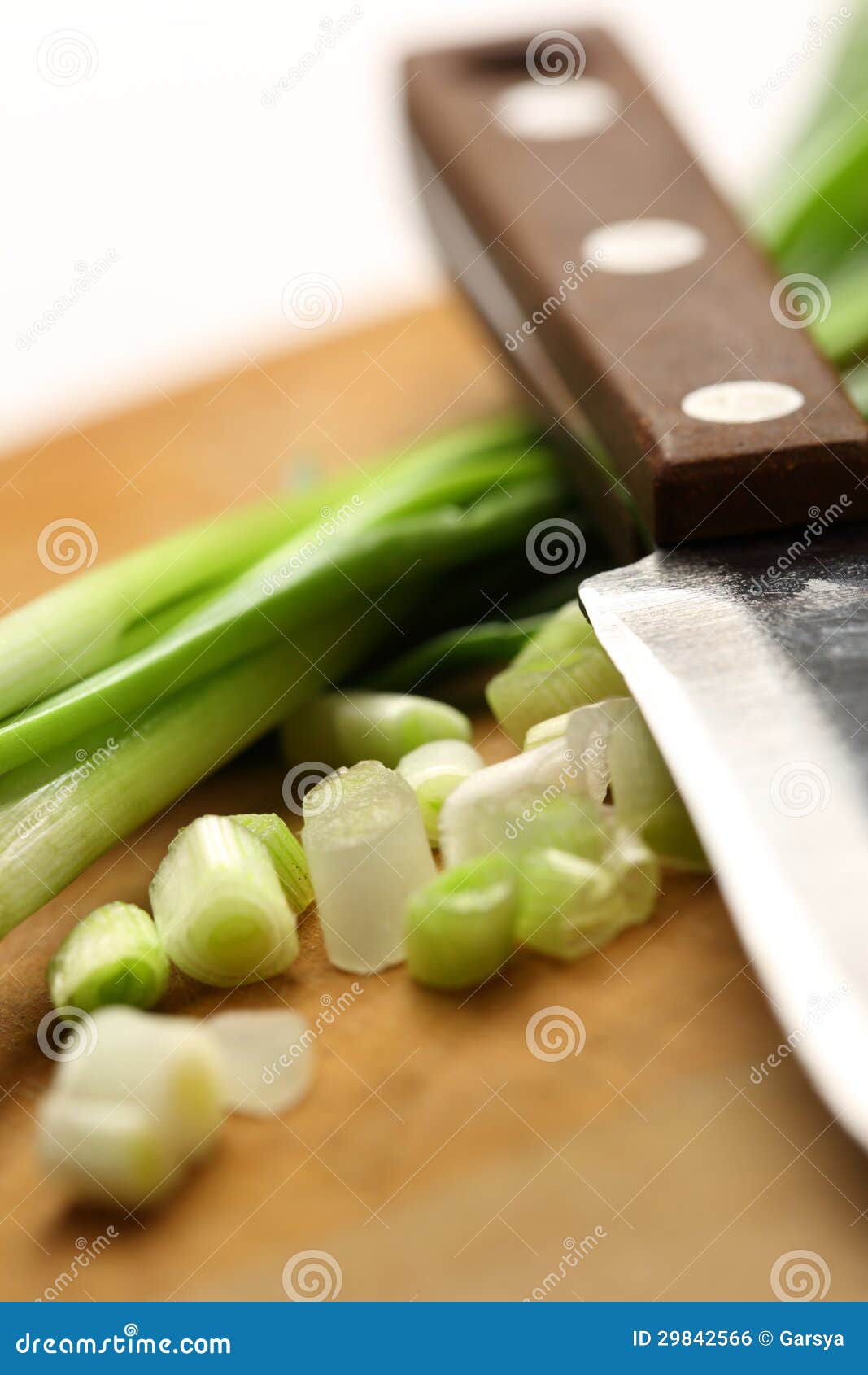 Chopped spring onions stock photo. Image of health, closeup - 29842566