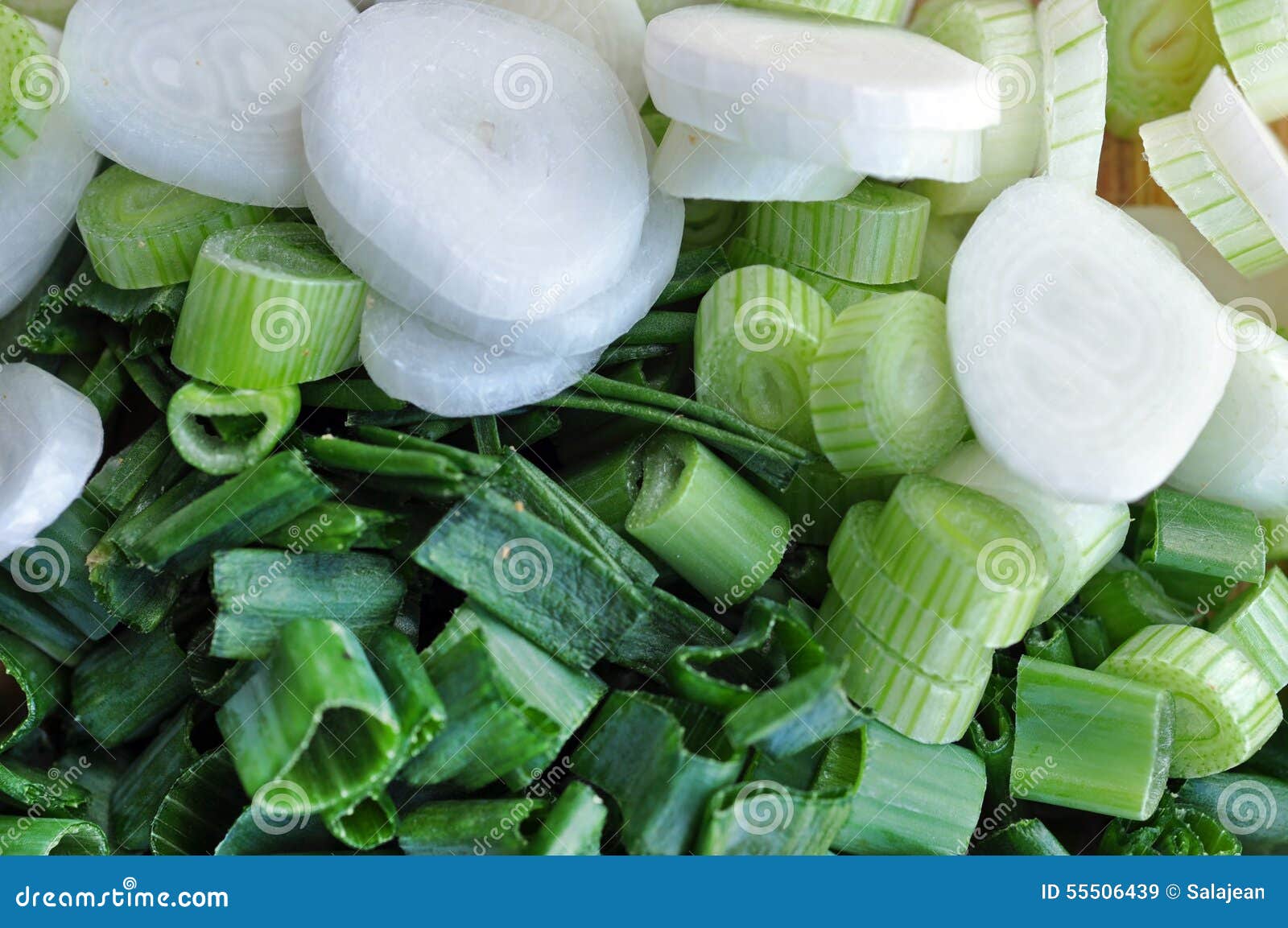 Chopped spring onions stock image. Image of delicious - 55506439