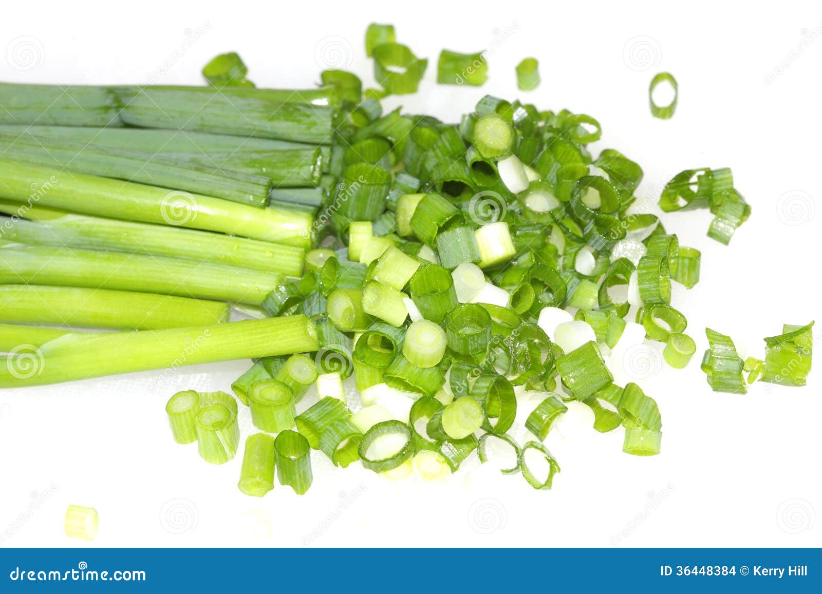 Chopped spring onions stock photo. Image of kitchen, freshness - 36448384