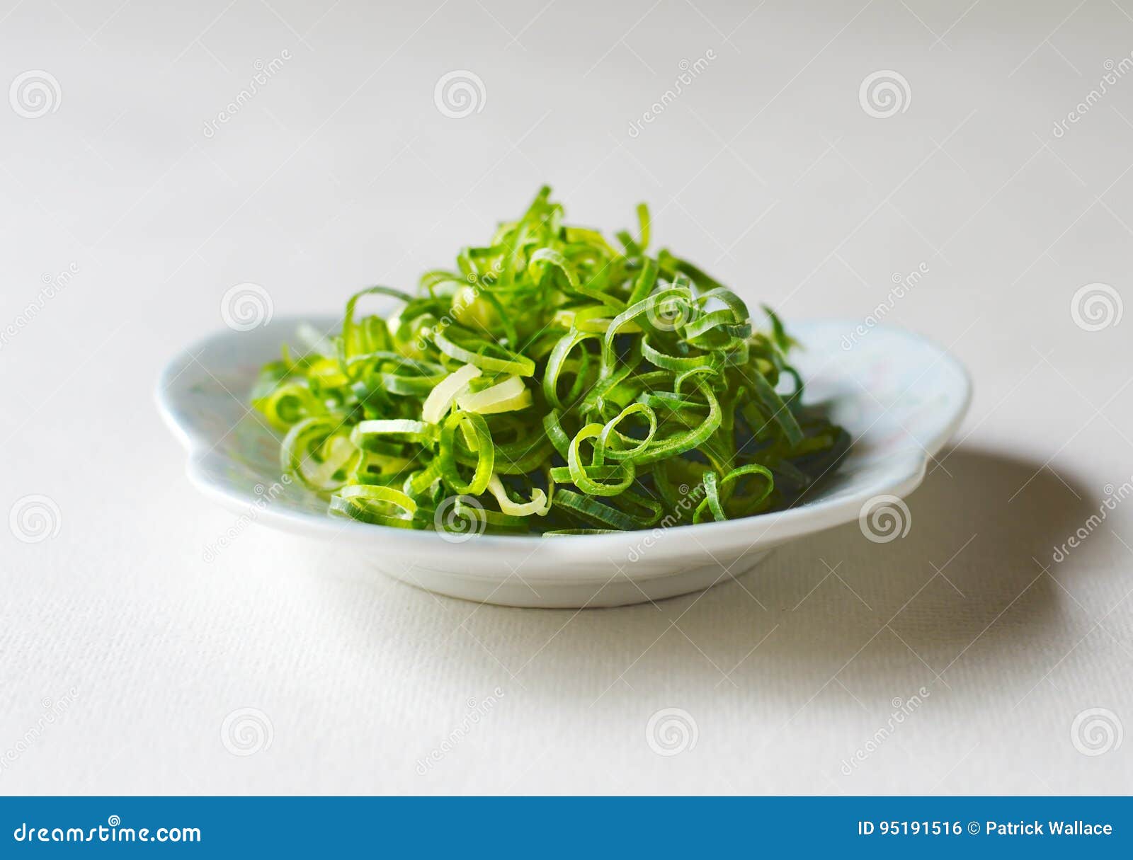 Chopped spring onions stock photo. Image of dish, spring - 95191516