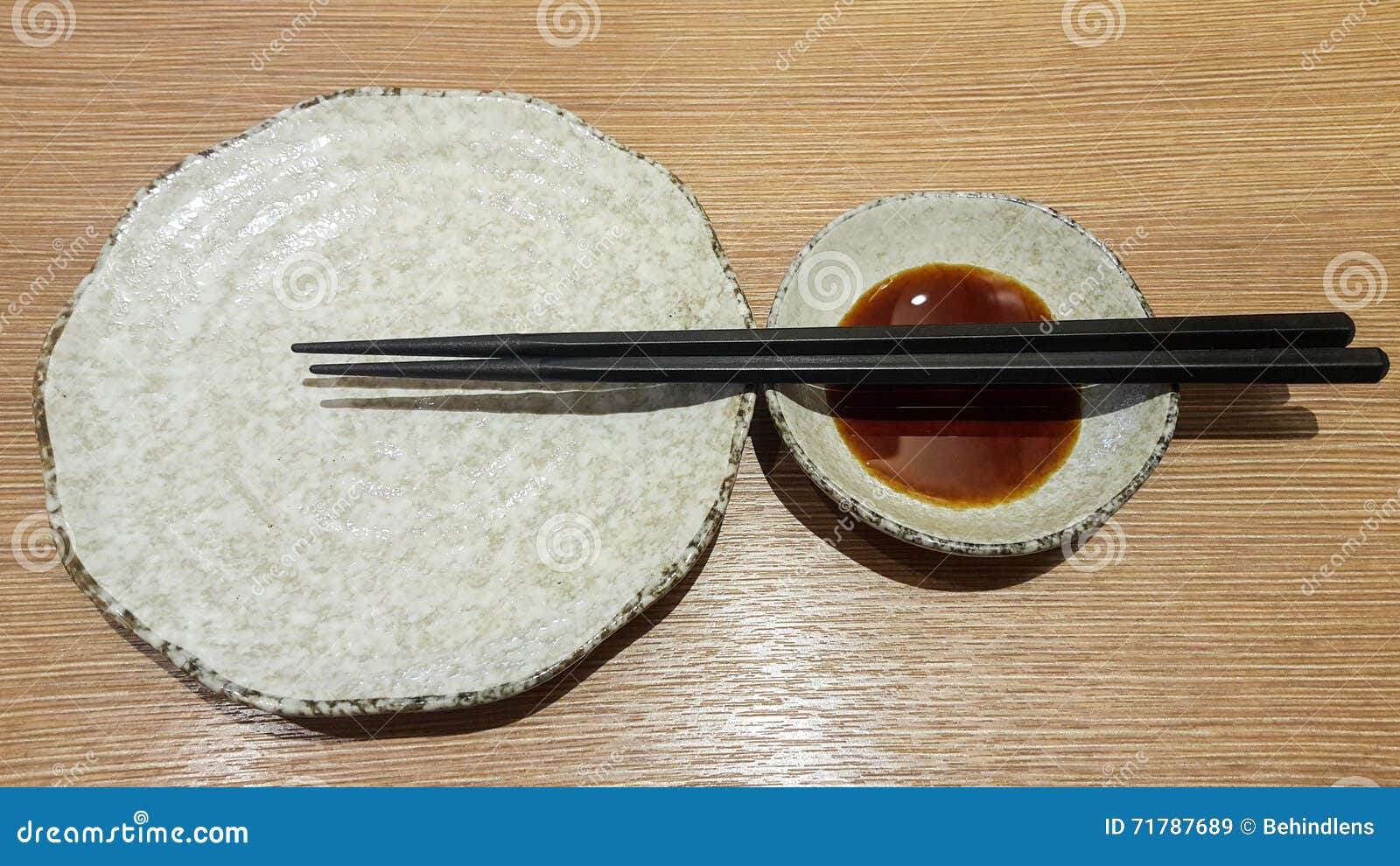 Chopped Sticks with Japanese Plate. Stock Image - Image of chopped ...