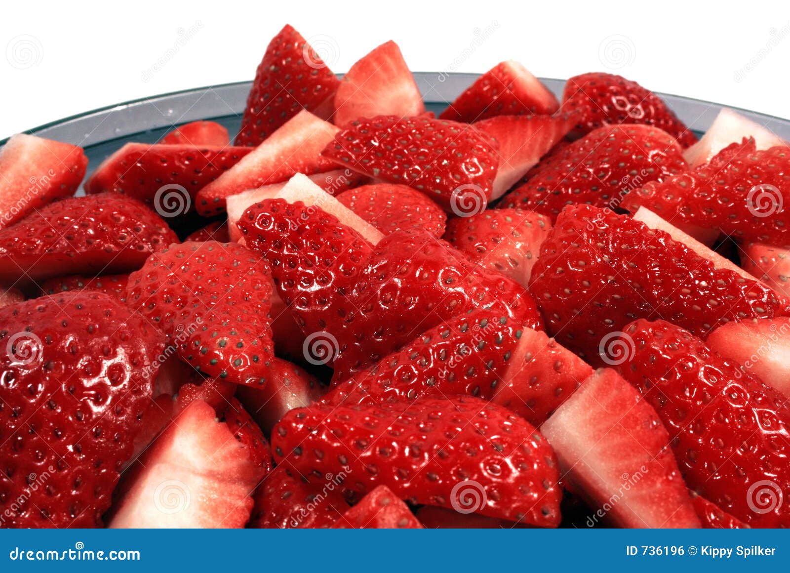 Chopped Strawberries stock photo. Image of berry, fructose - 736196