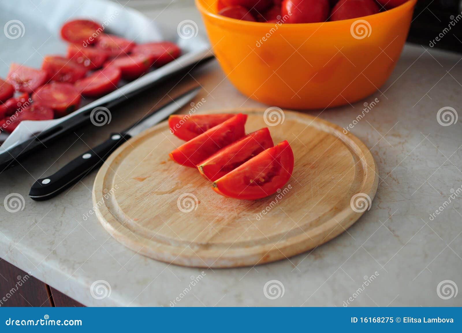 Chopped tomatoes stock image. Image of chop, tomatoes - 16168275