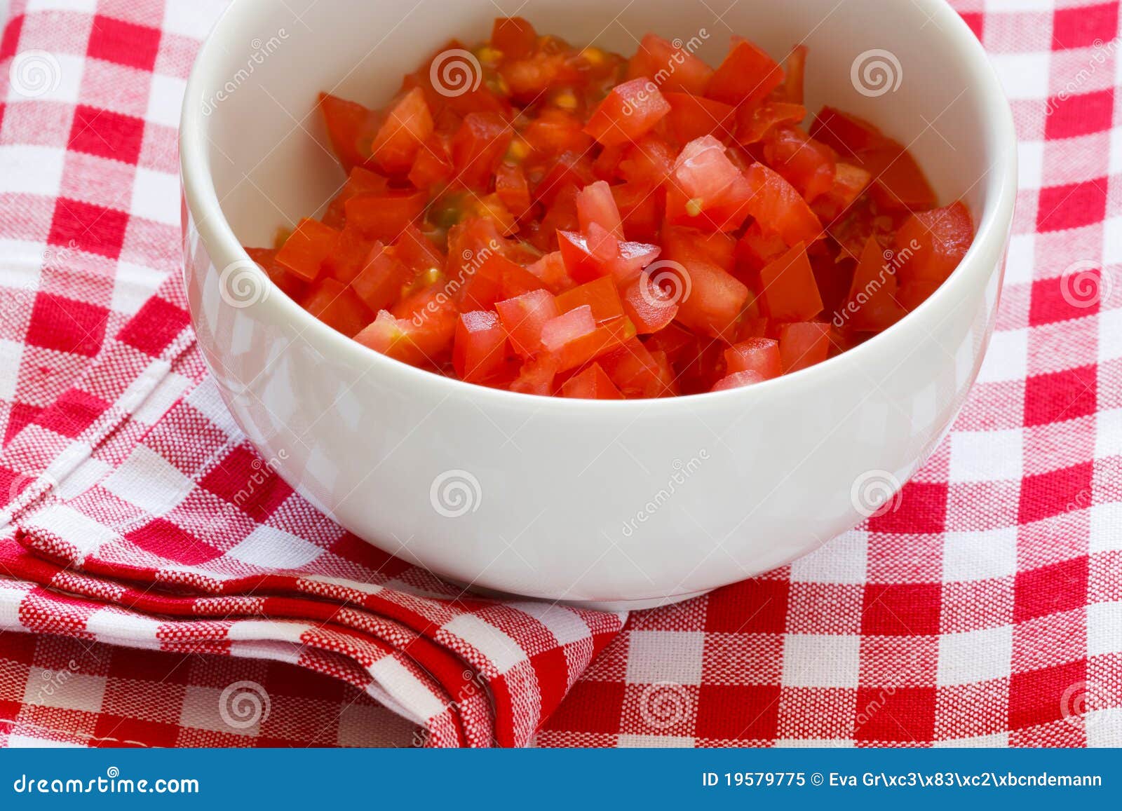 Chopped Tomatoes stock image. Image of kitchen, tomatoes - 19579775