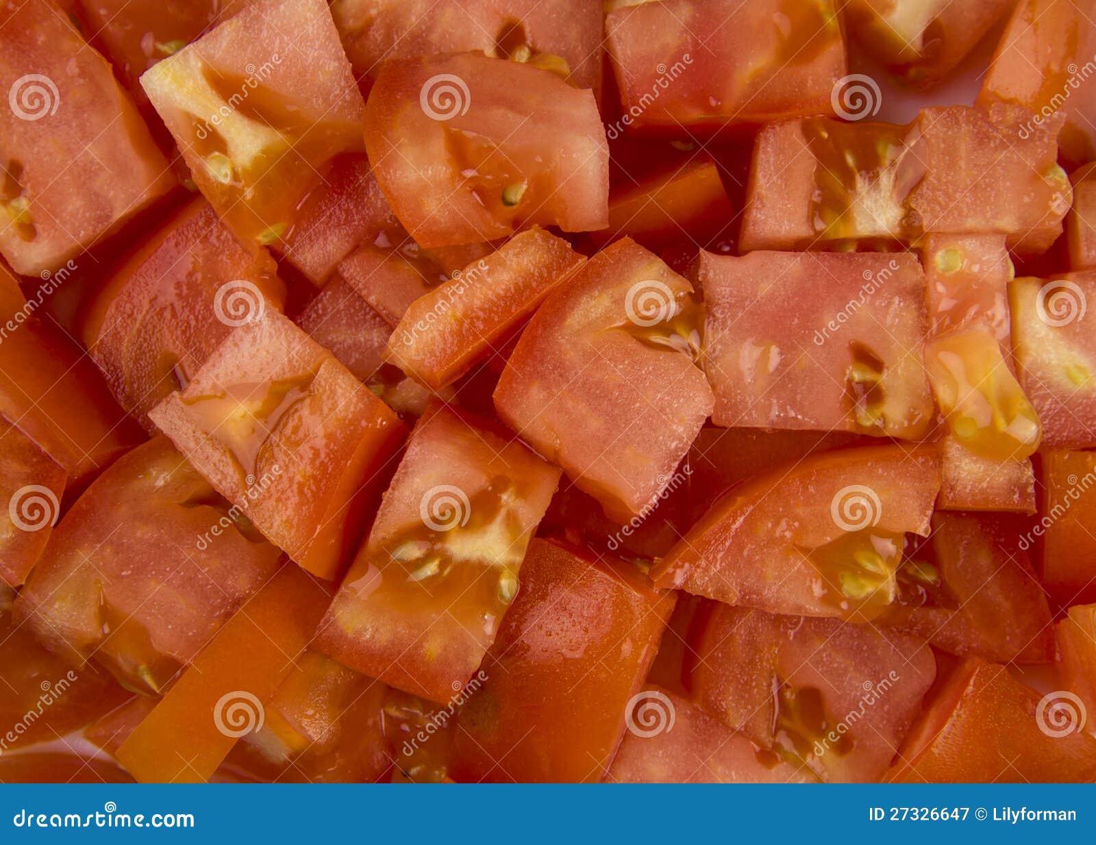 Chopped Tomatoes stock image. Image of salad, ripe, market - 27326647