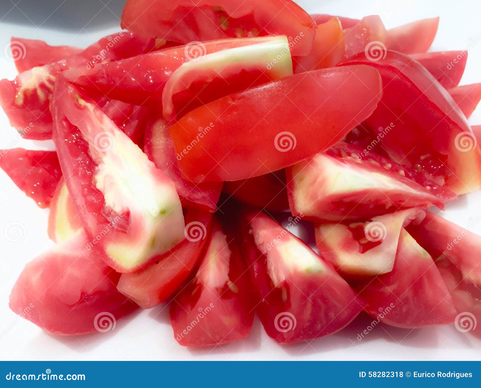 Chopped Tomatoes stock photo. Image of handful, tomatoes - 58282318