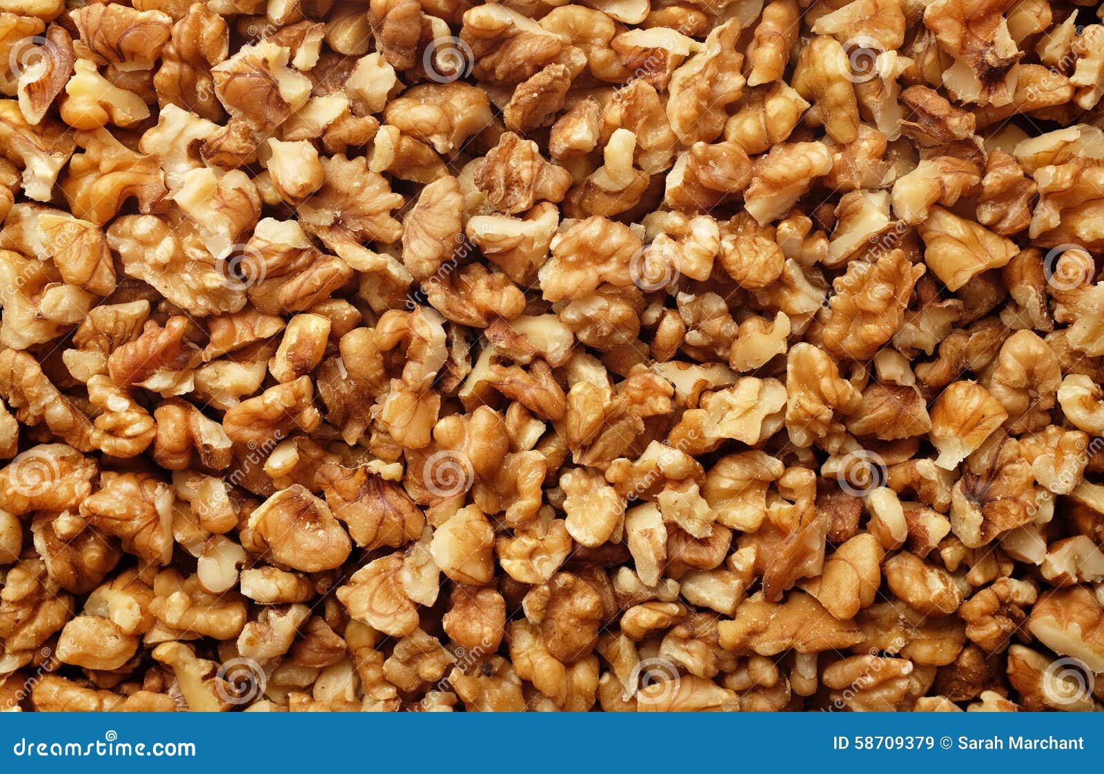 Chopped walnut background stock image. Image of chopped - 58709379