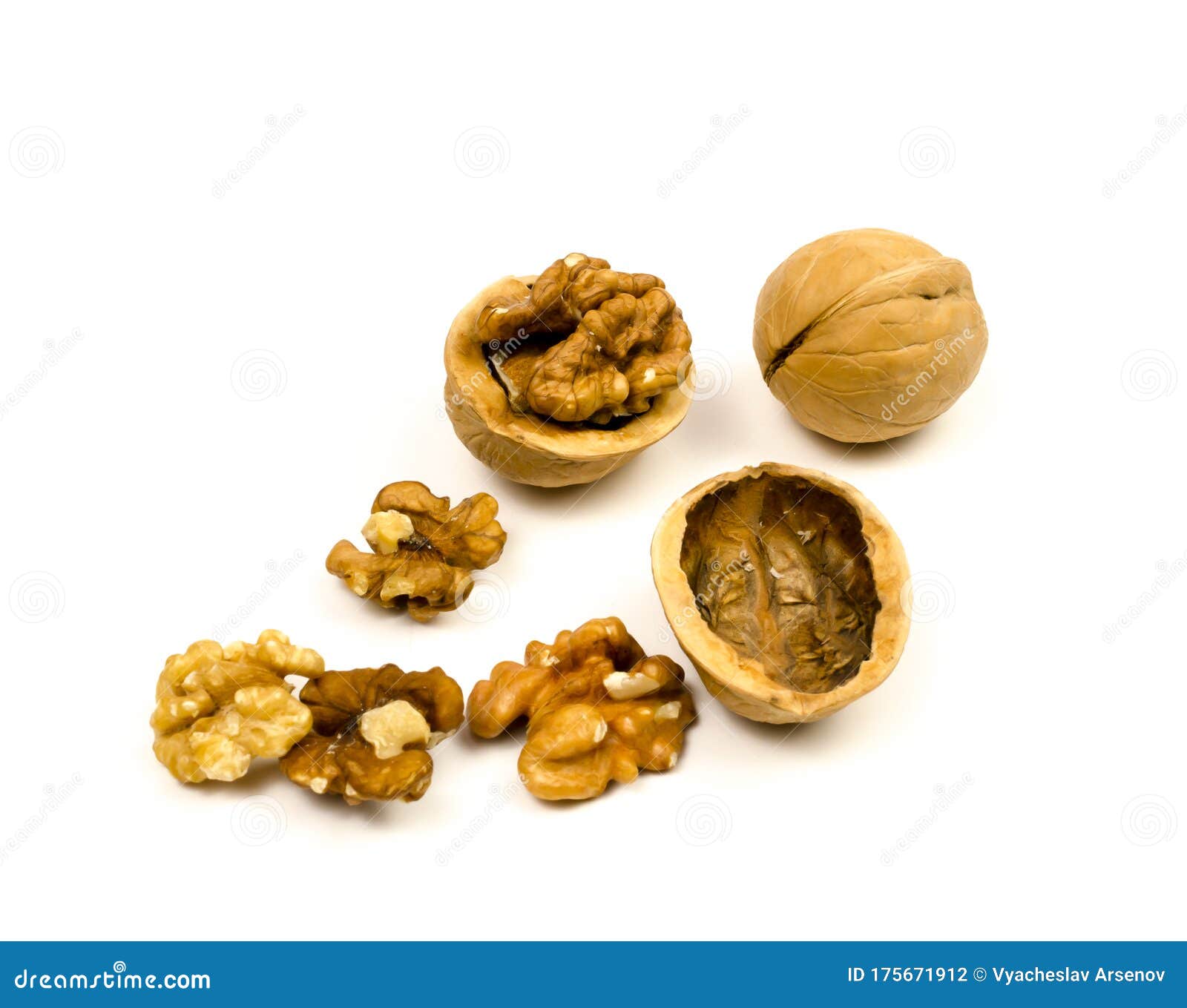Chopped Walnut and Grains on a Light Background Stock Photo - Image of ...