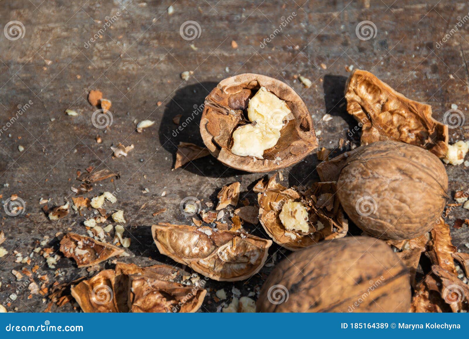 Chopped Walnut on a Wooden Chopping Board Stock Image - Image of fresh ...