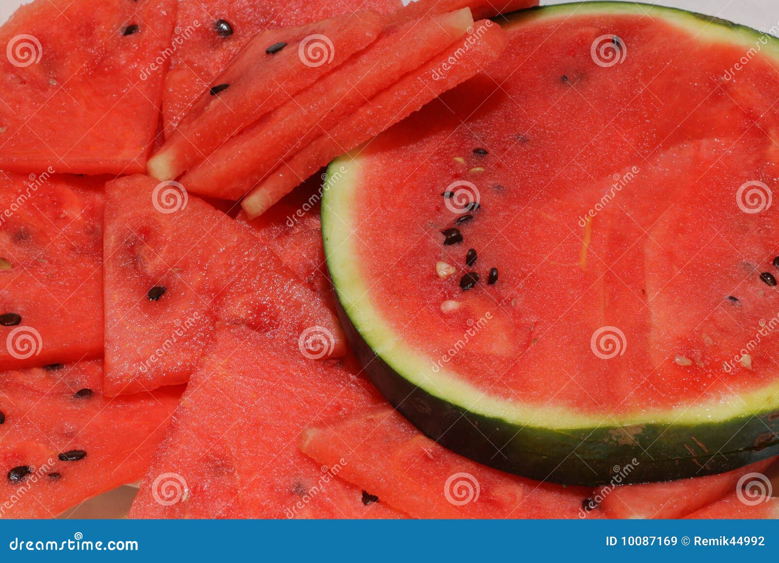 Chopped watermelon stock image. Image of seasonal, sliced - 10087169