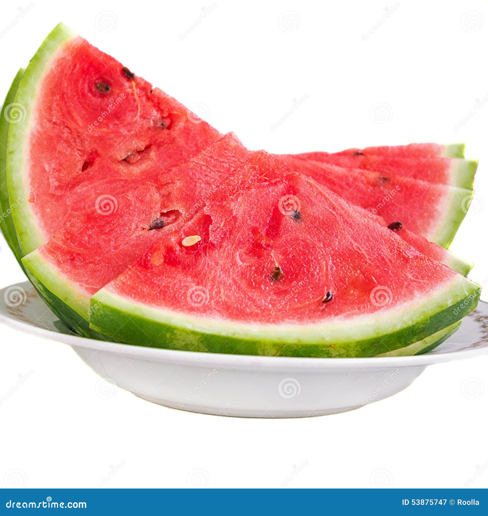 Chopped Watermelon on a Plate Stock Image - Image of healthy, freshness ...