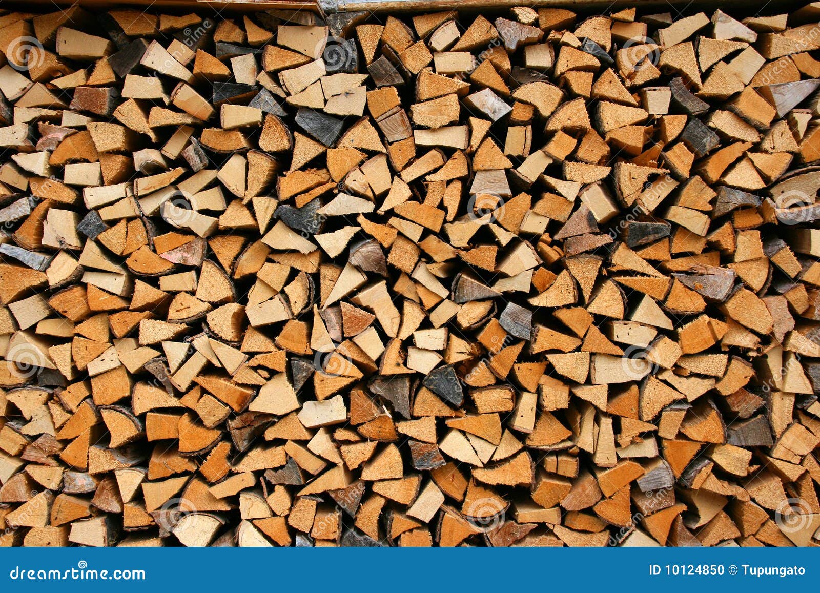 Chopped wood stock photo. Image of background, winter - 10124850