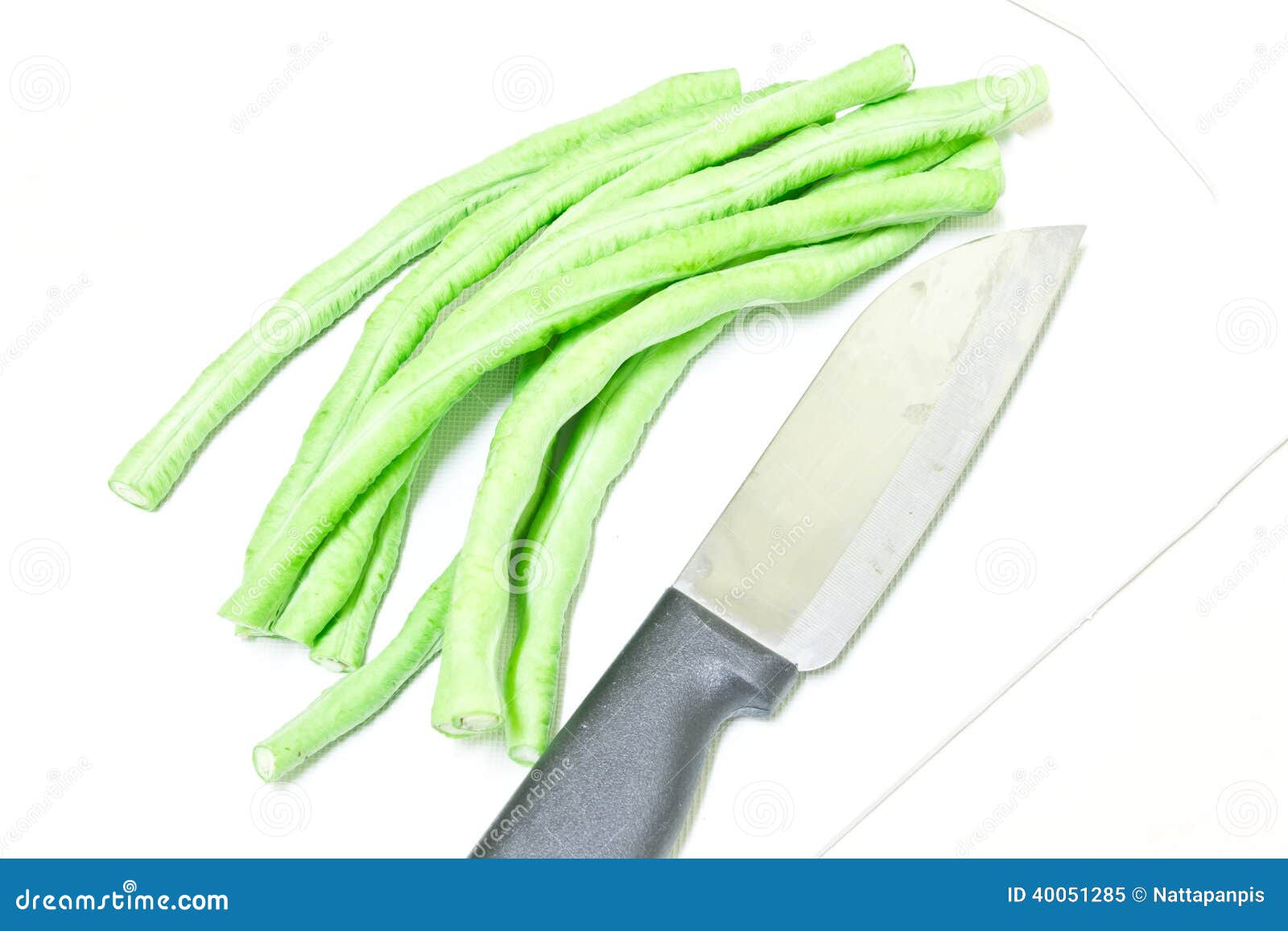 Chopped Yard long bean stock image. Image of food, choppedyardlongbean ...