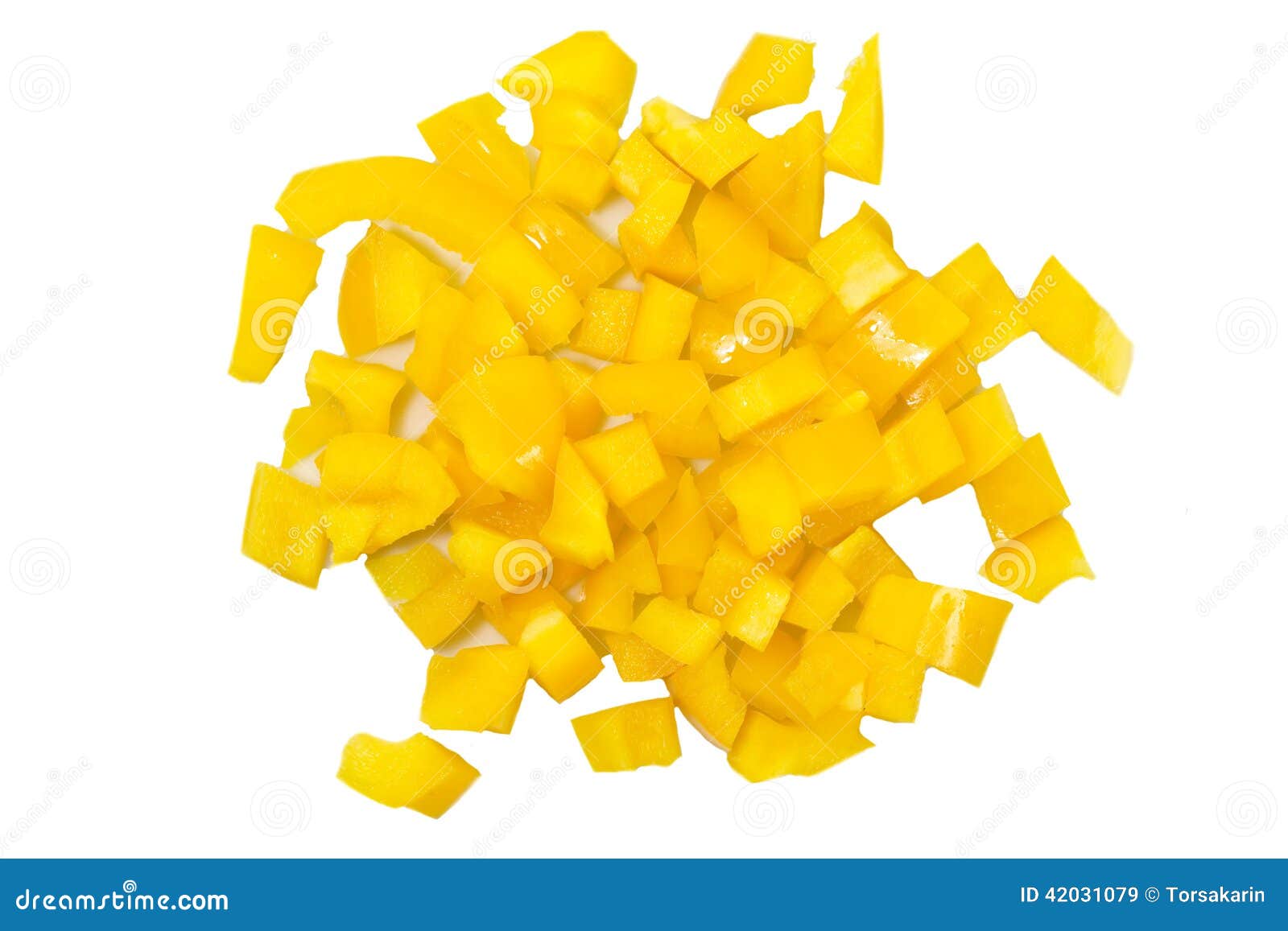 Chopped Yellow Bell Pepper II Stock Image | CartoonDealer.com #43390003