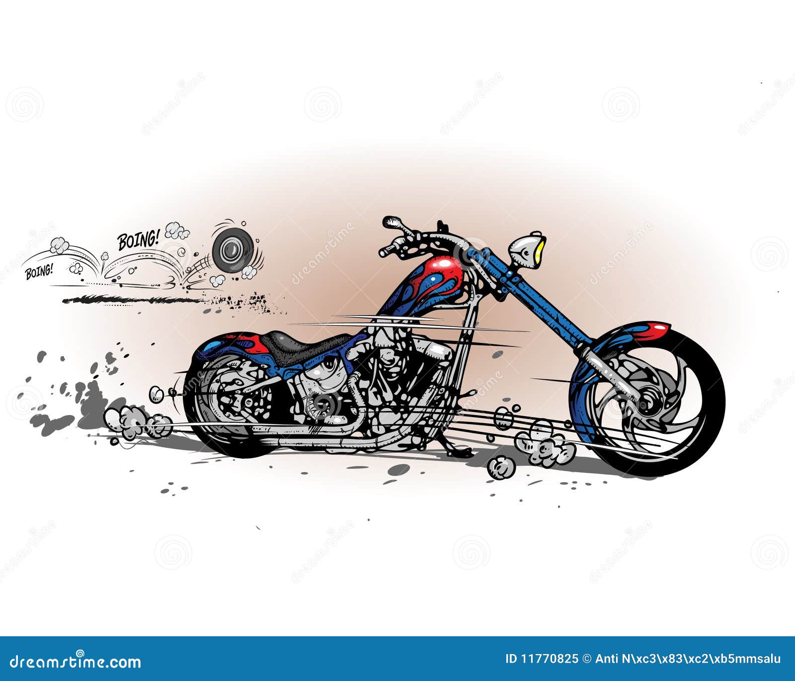 Chopper Cartoon Vector | CartoonDealer.com #11770825