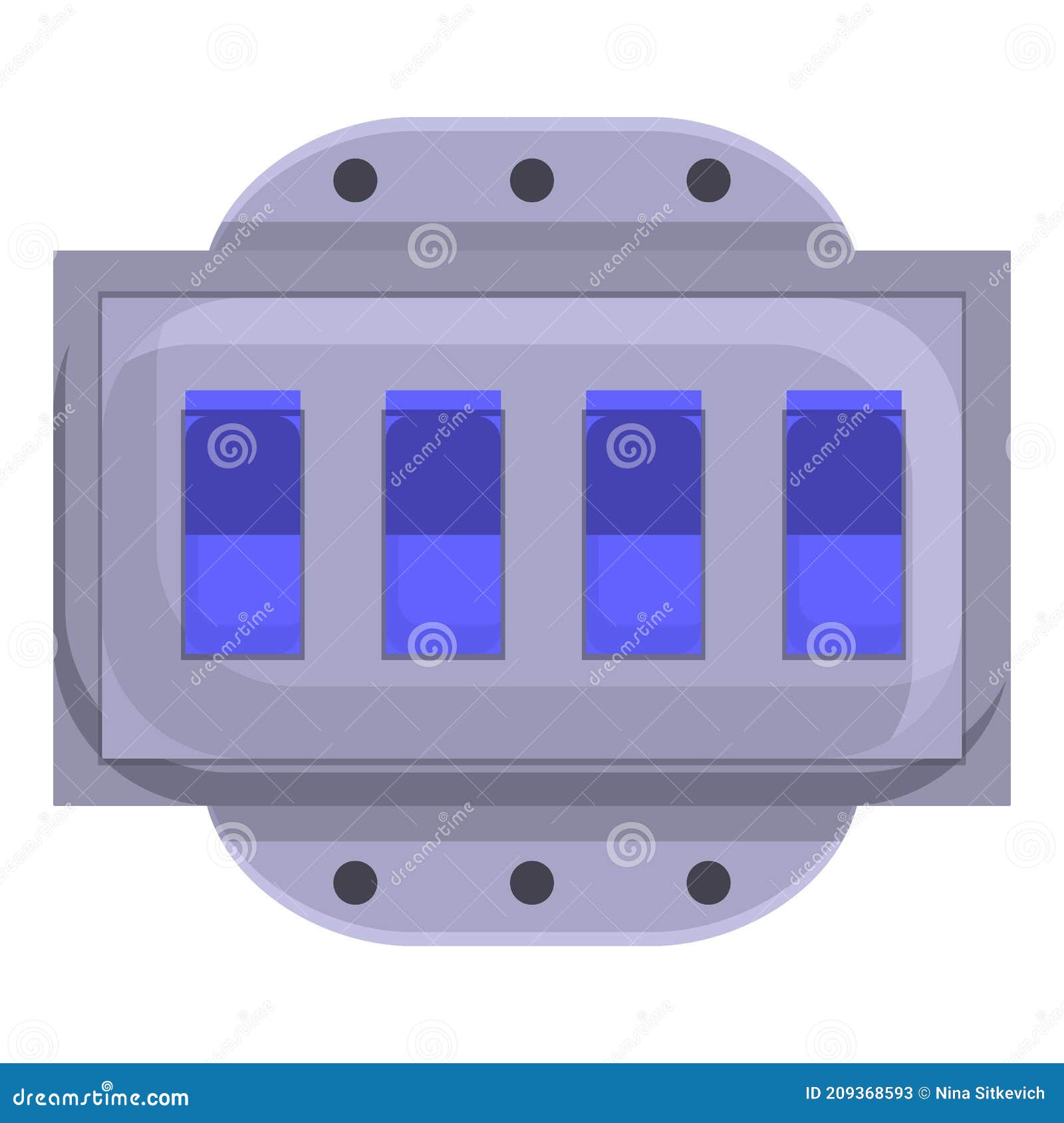 Chopper Breaker Switch Icon, Cartoon Style Stock Vector - Illustration ...