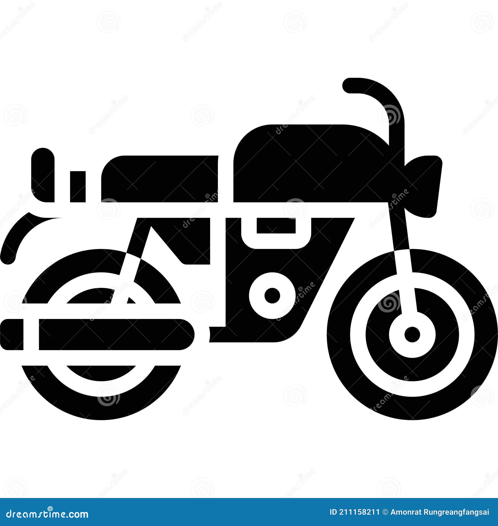 Chopper Icon, Transportation Related Vector Stock Vector - Illustration ...