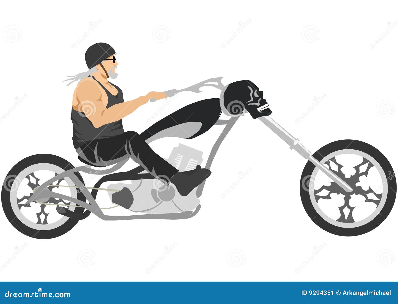 Chopper Cartoon Vector | CartoonDealer.com #11770825